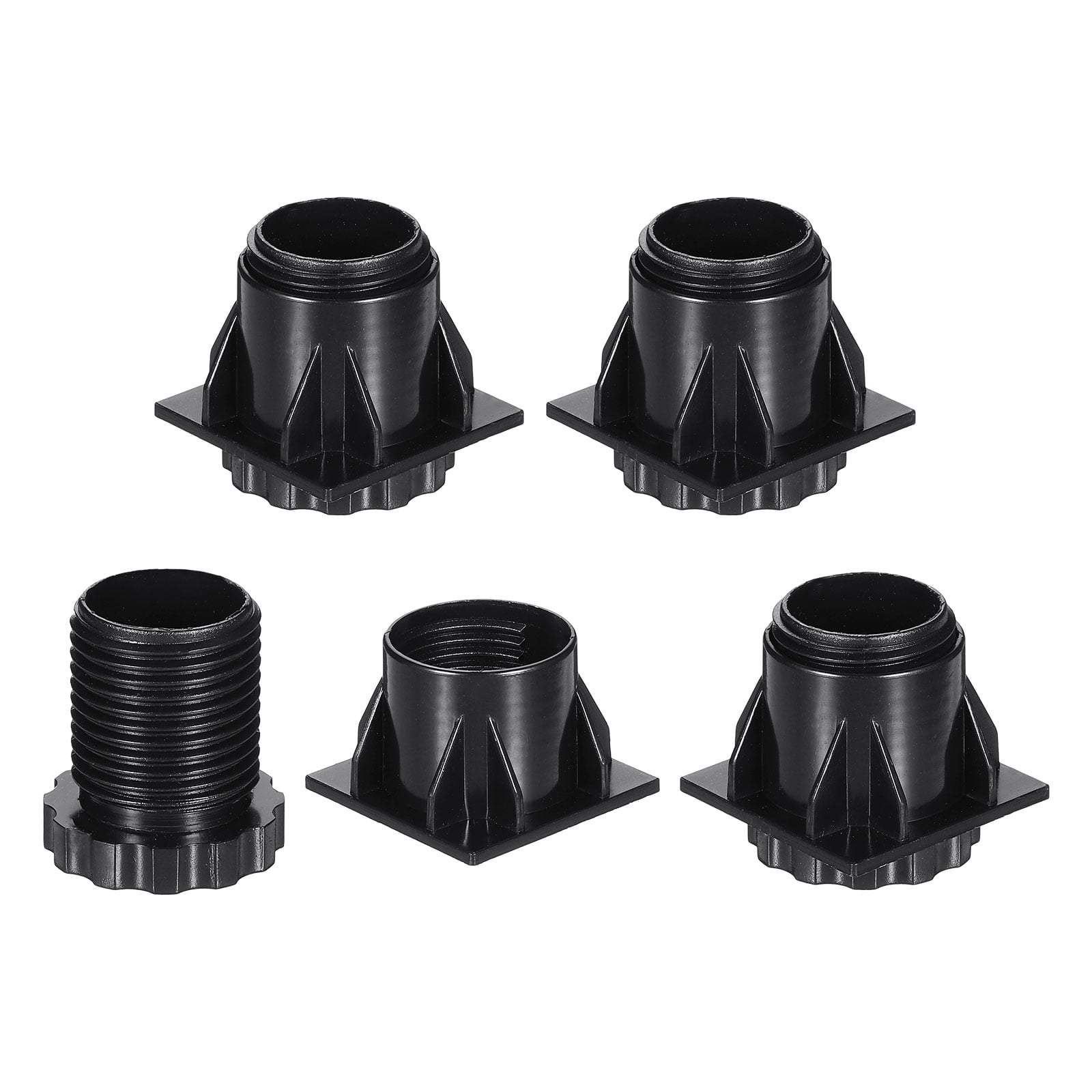 Uxcell 4 Set Leveling Feet, 42x42mm Plastic Adjustable Furniture Leg ...