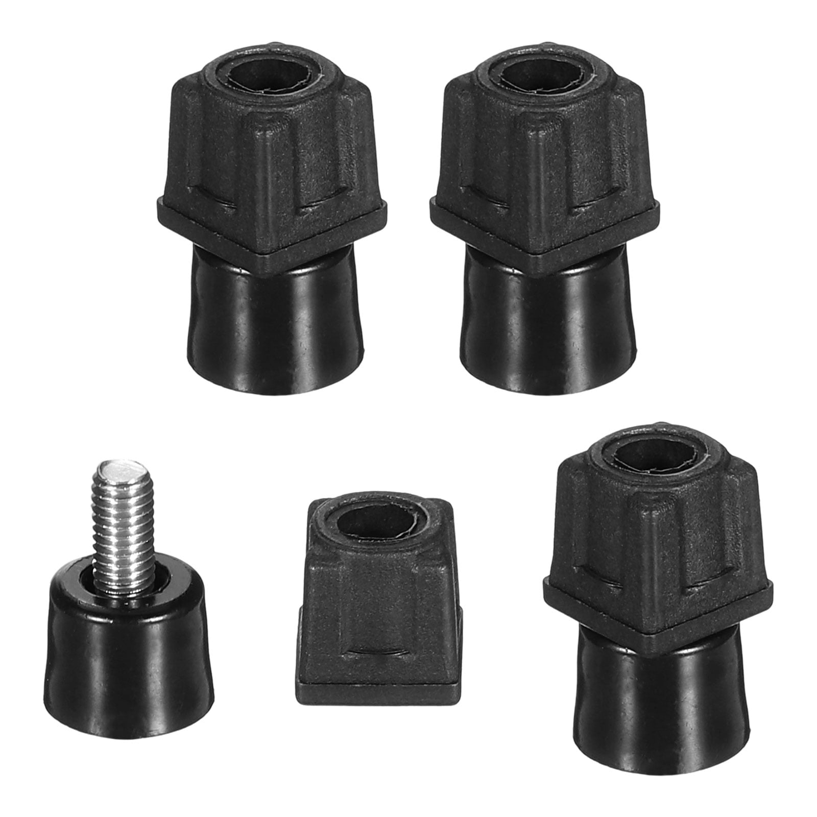 Uxcell 4 Set Leveling Feet, M5x13x13mm Plastic Adjustable Furniture Leg ...