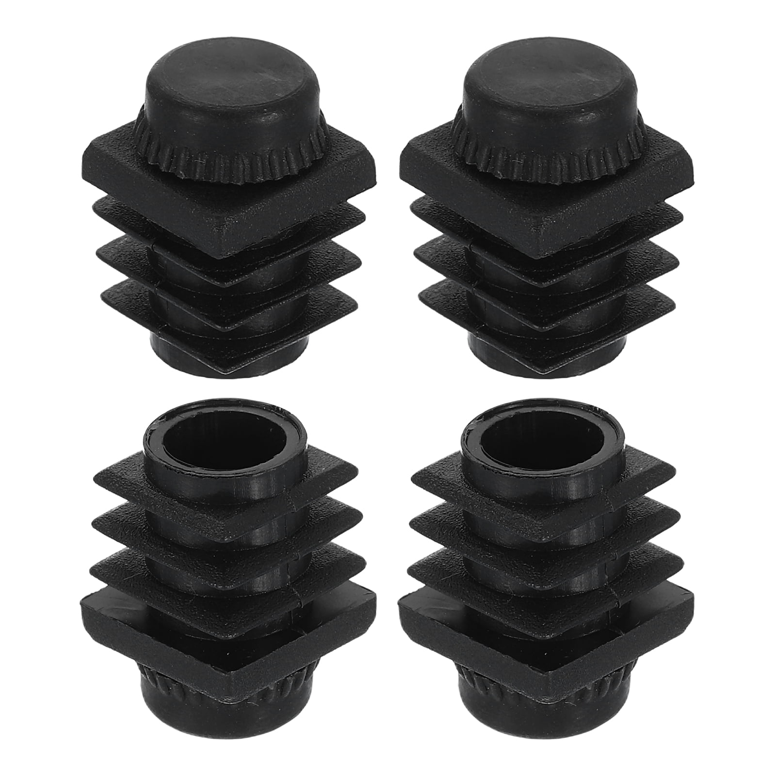 Uxcell 4 Set Leveling Feet, M6x15x15mm Plastic Adjustable Furniture Leg ...