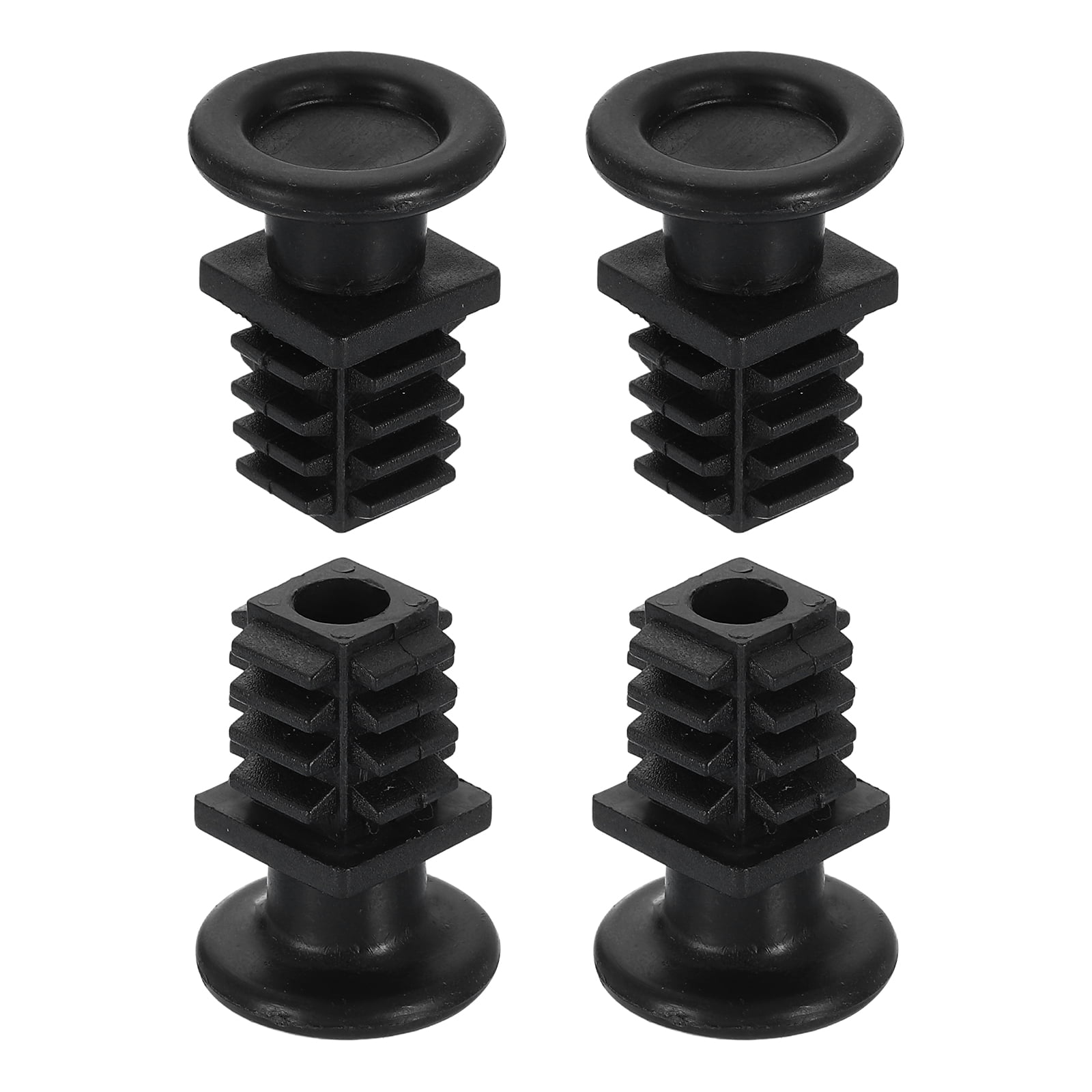 Uxcell 4 Set Leveling Feet, M6x19x19mm Plastic Adjustable Furniture Leg ...
