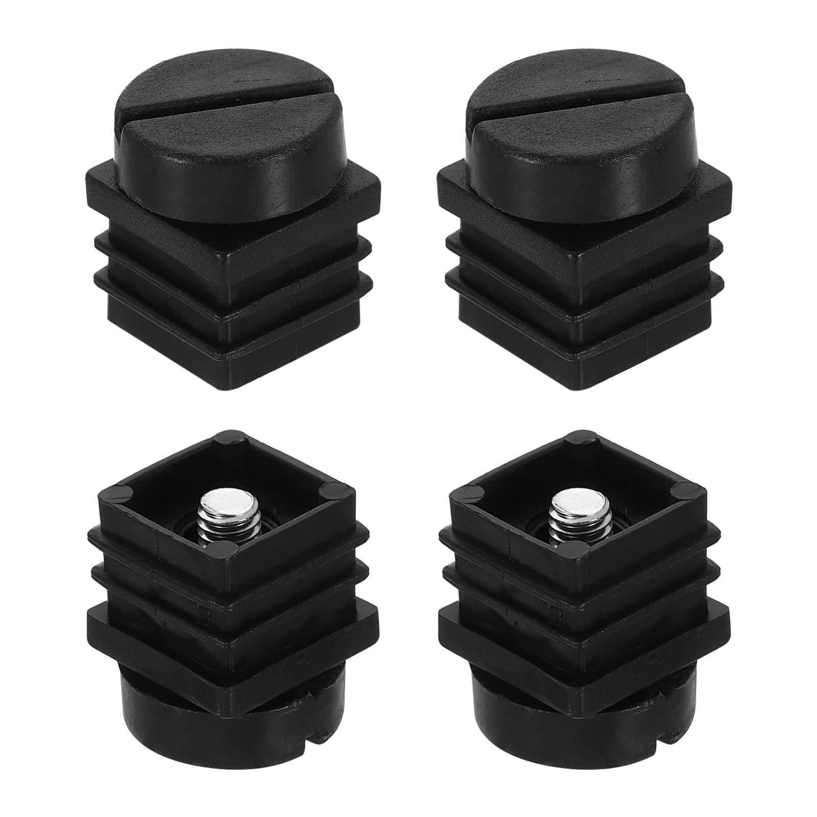 Uxcell 4 Set Leveling Feet, M6x20x20mm Plastic Adjustable Furniture Leg ...