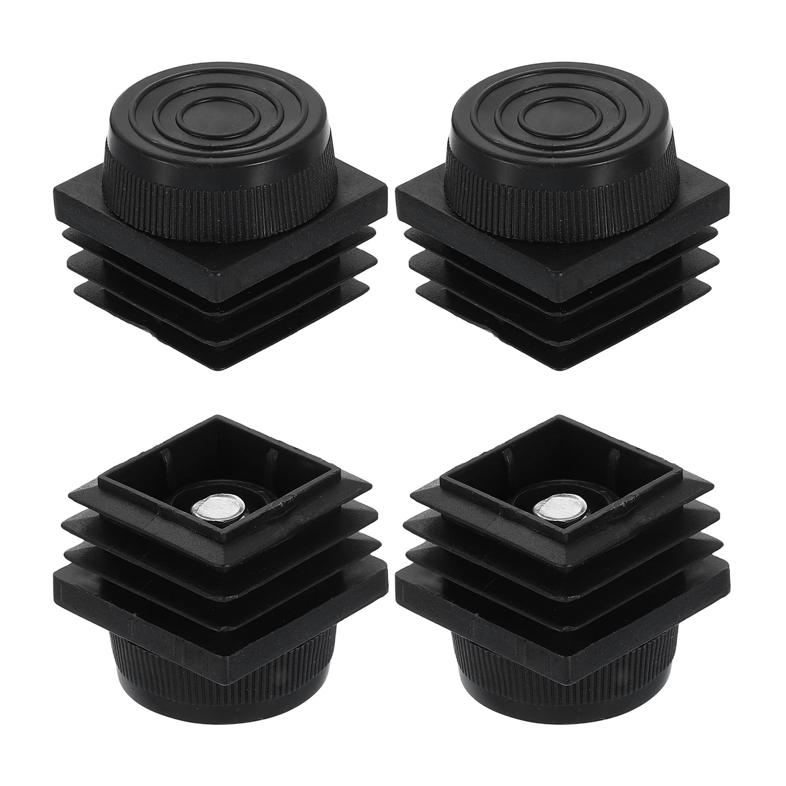 Uxcell 4 Set Leveling Feet, M8x30x30mm Plastic Adjustable Furniture Leg ...