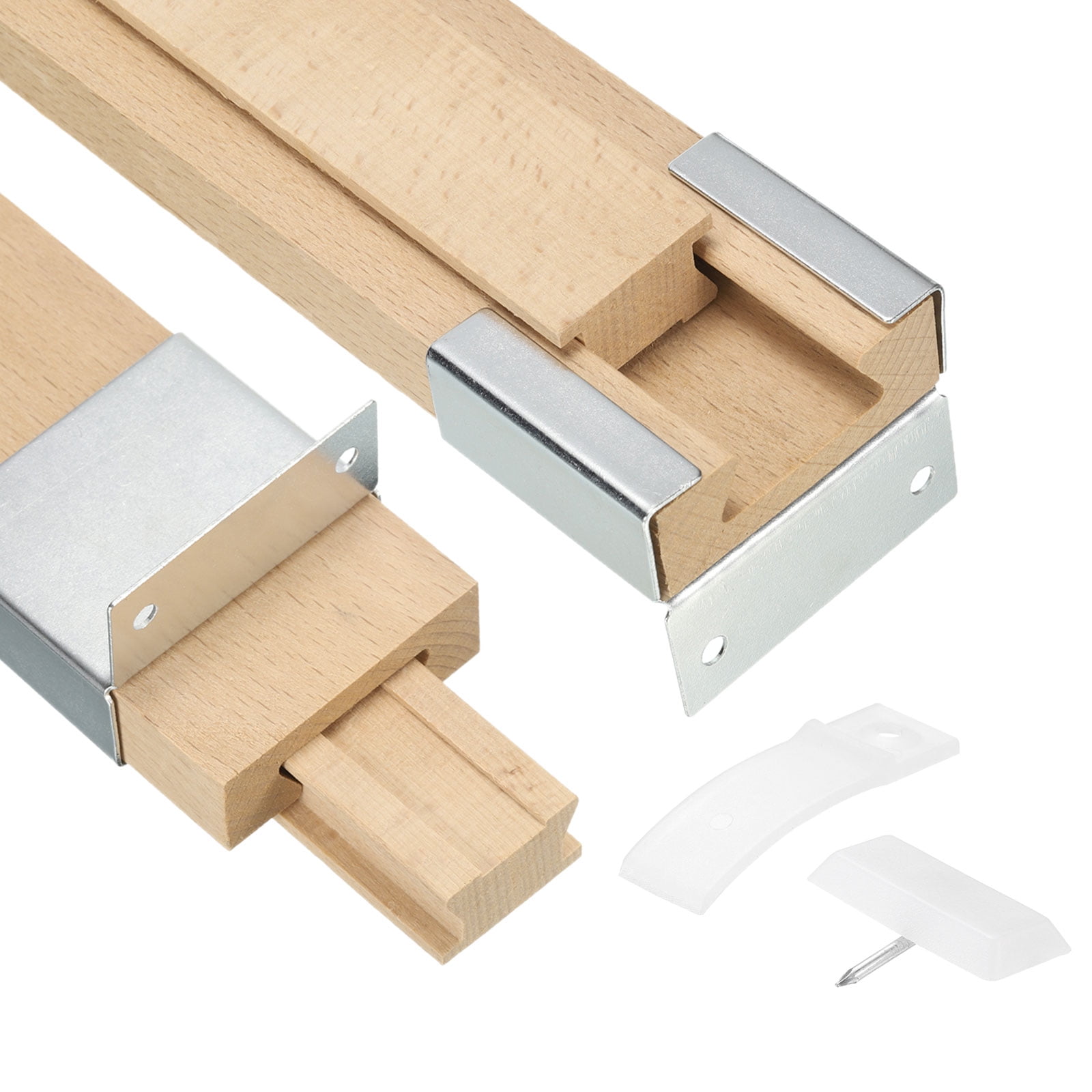 Uxcell 4 Set Wooden Drawer Slides, 15-3/4 (40 CM) Classic Wood Center ...