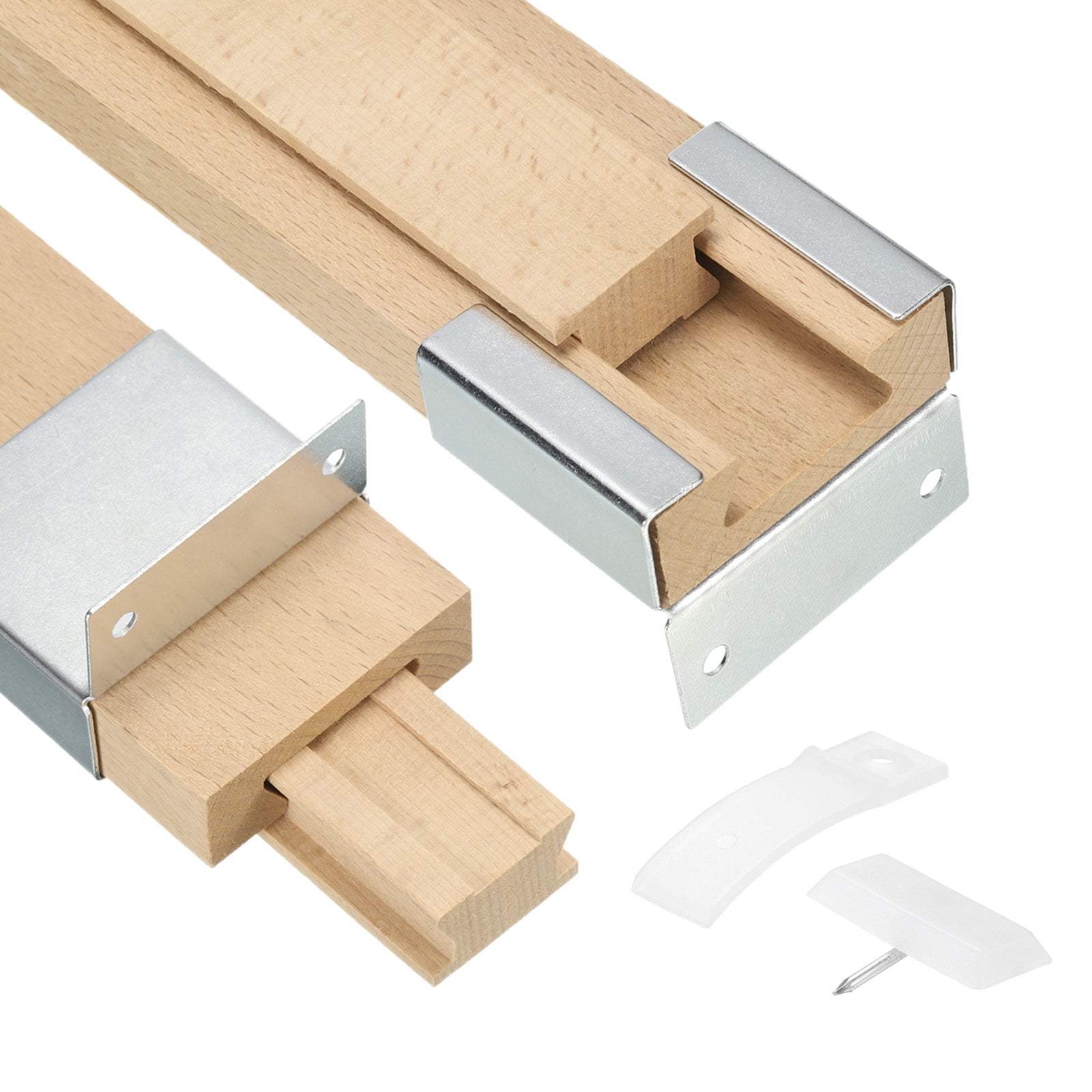 Uxcell 4 Set Wooden Drawer Slides, 17-3/4 (45 CM) Classic Wood Center ...