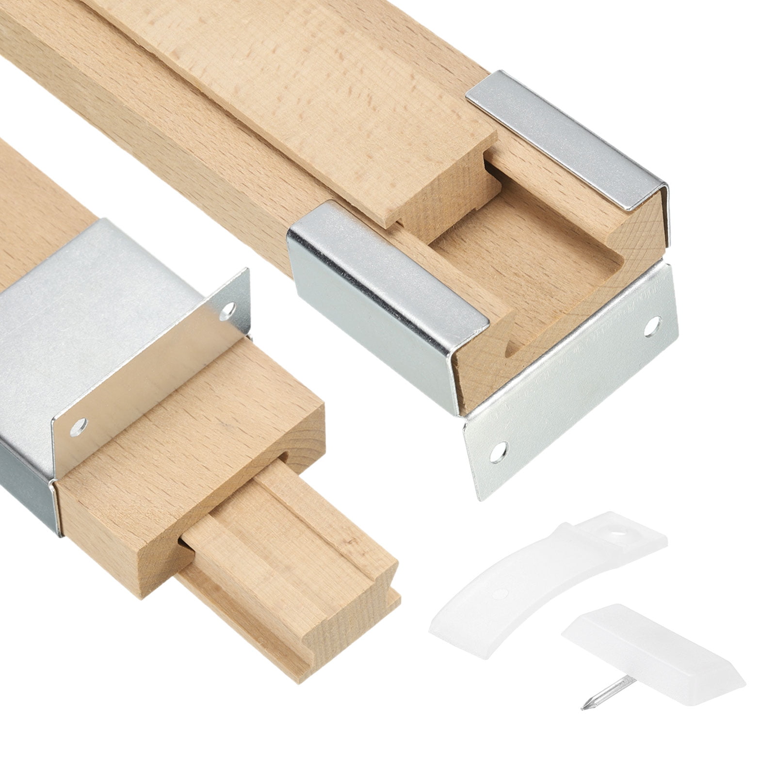 Uxcell 4 Set Wooden Drawer Slides, 9-7/8 (25 CM) Classic Wood Center ...