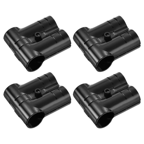 Uxcell 4 Sets Pipe Clamp Connector, 80 x 32mm End Rail Clamps Fit 1-1/8 ...