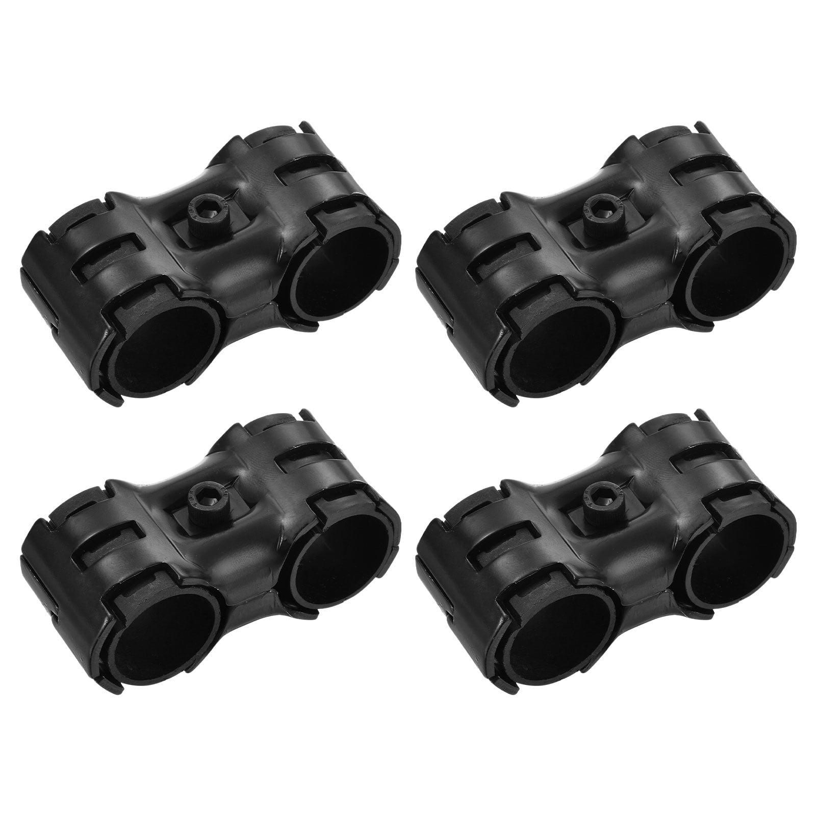 Uxcell 4 Sets Pipe Clamp Connector, 84 x 35mm End Rail Clamps Fit 1-1/8 ...