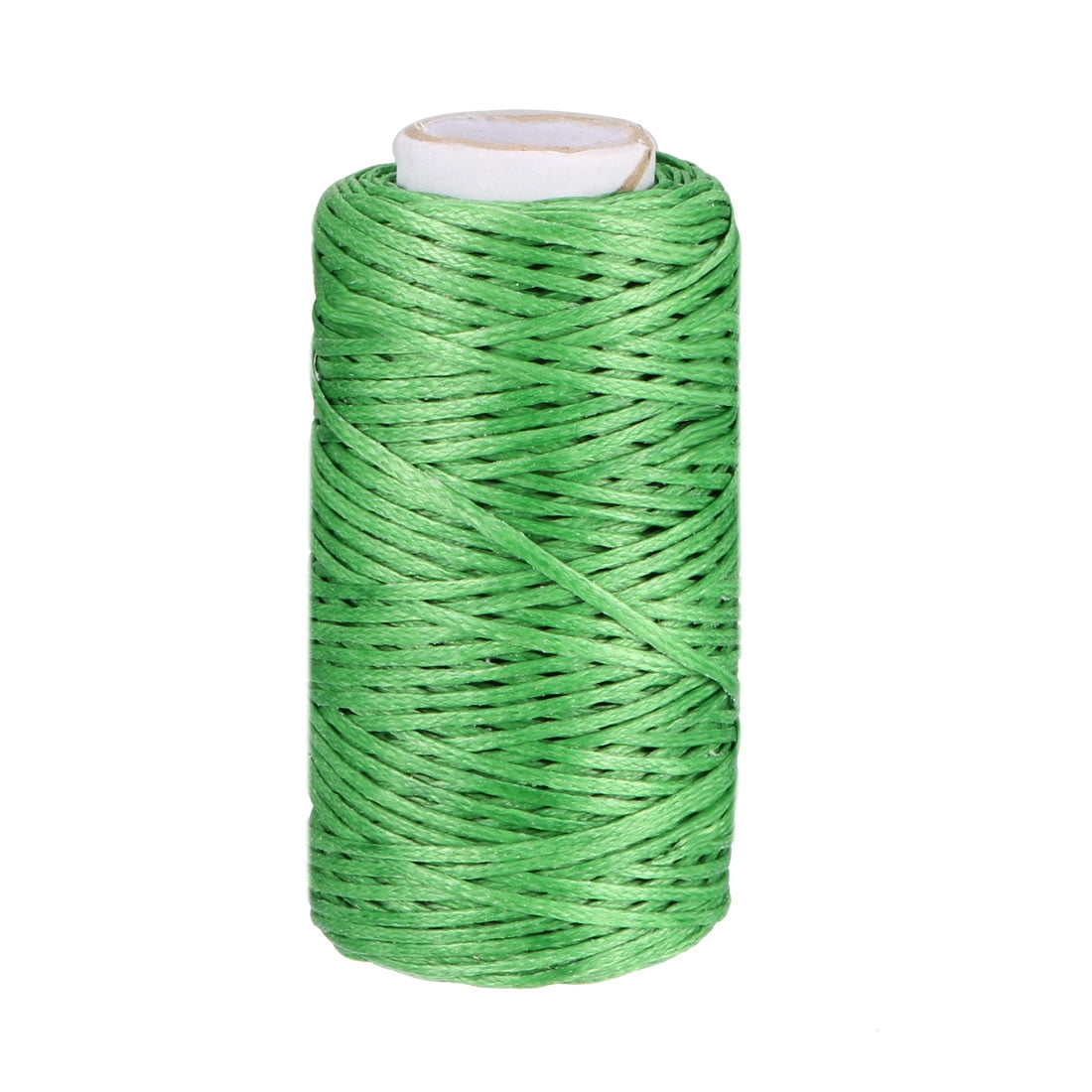 Uxcell 4'' Sewing Stitching Waxed Thread Cord Leather Grass Green 1pcs ...