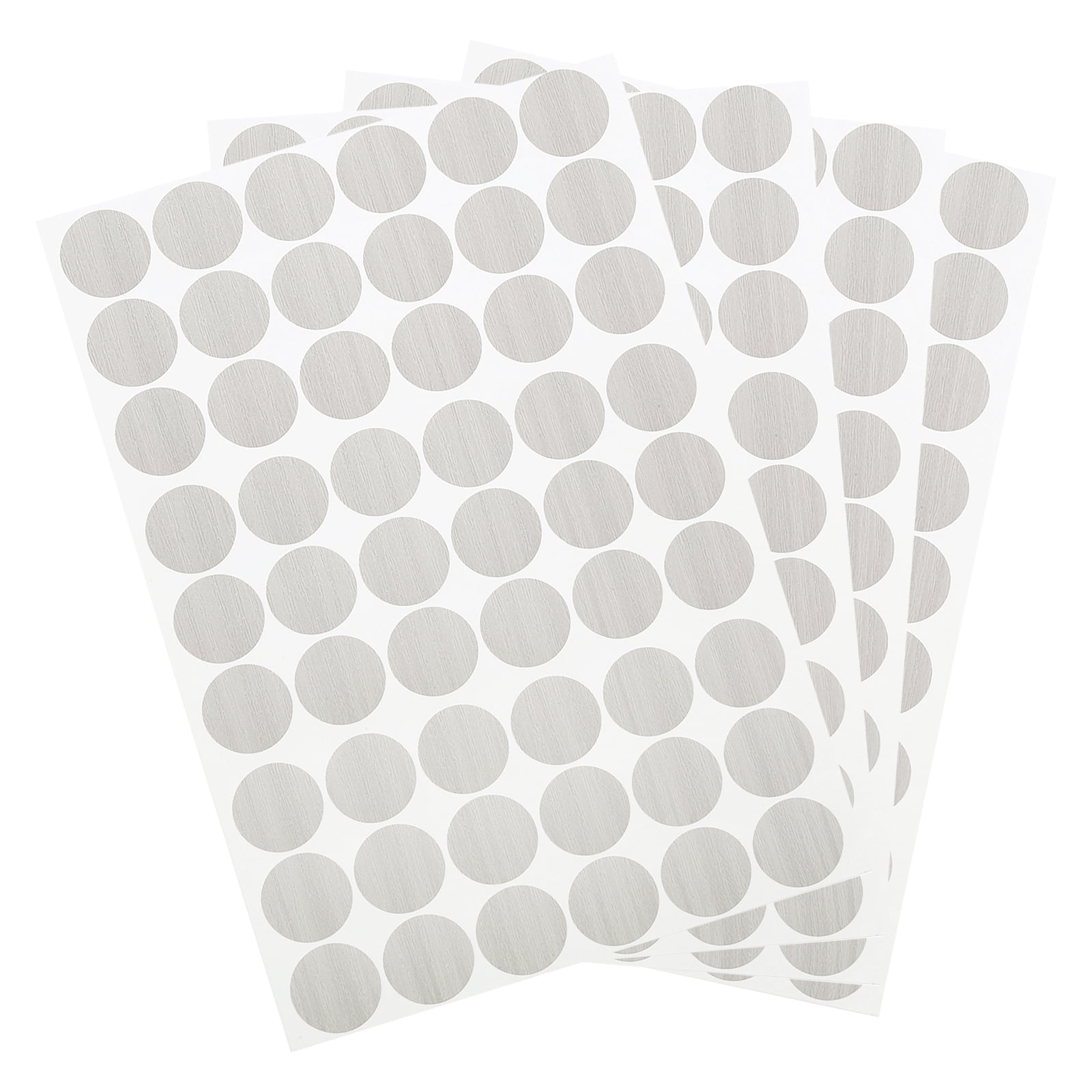 Uxcell 4 Sheets/216Pcs Screw Hole Stickers, 21mm Textured Grey Self ...