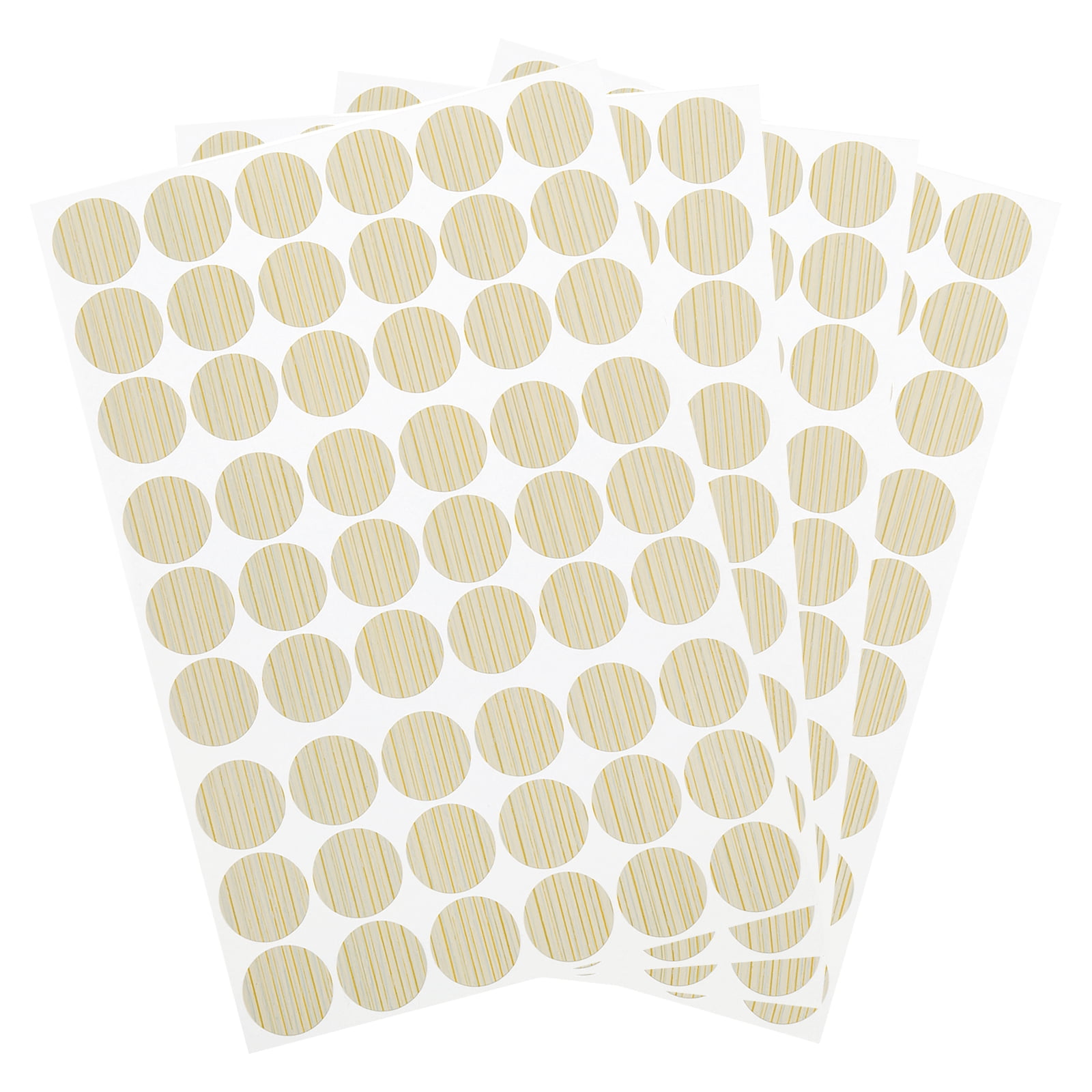 Uxcell 4 Sheets/216Pcs Screw Hole Stickers, 21mm Textured Light Khaki ...
