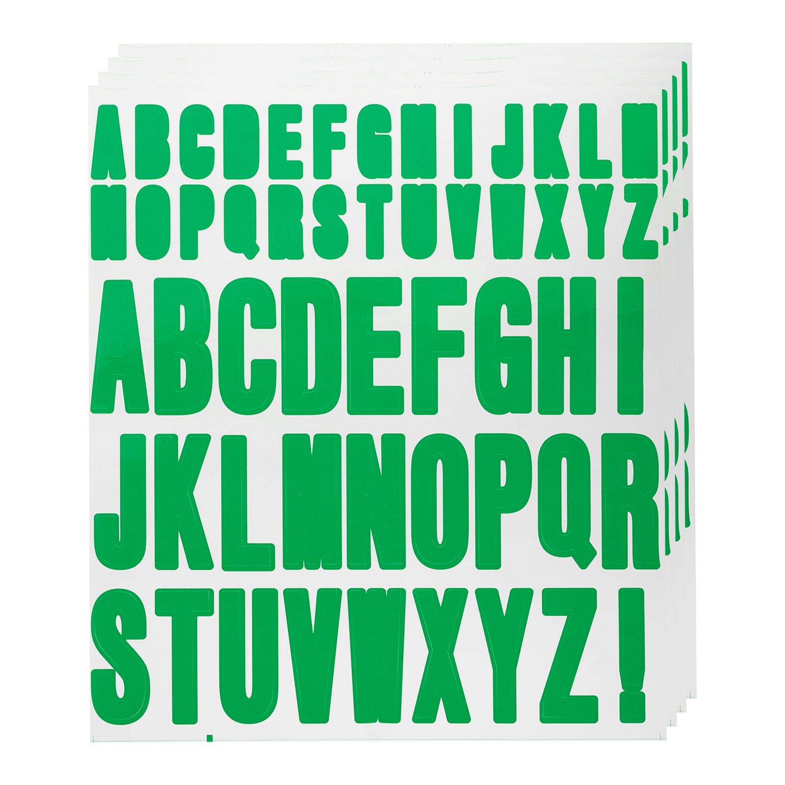 Uxcell 4 Sheets Letter Stickers Vinyl Letter for Indoor/Outside Sticker ...