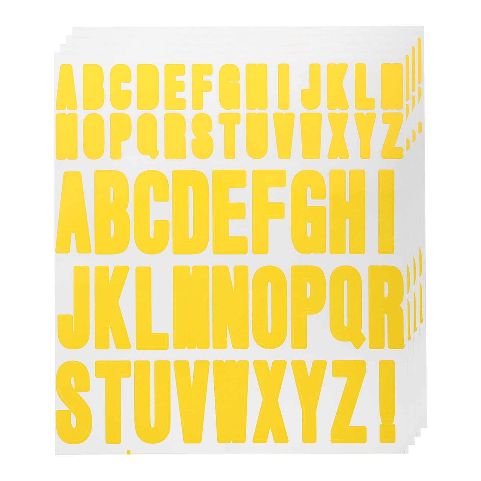 Uxcell 4 Sheets Letter Stickers Vinyl Letters for Indoor/Outside ...