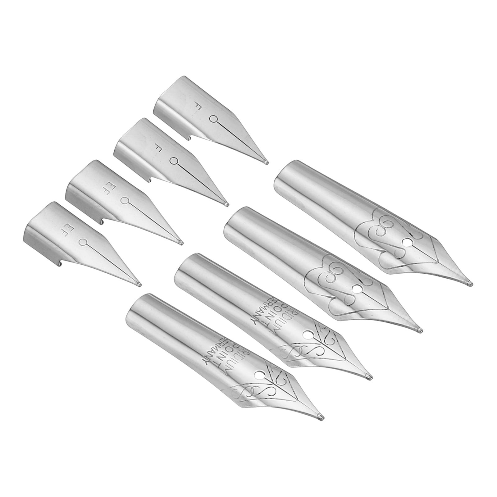 Uxcell 4 Size Line Width Fountain Pen Nib Replacement 304 Stainless ...
