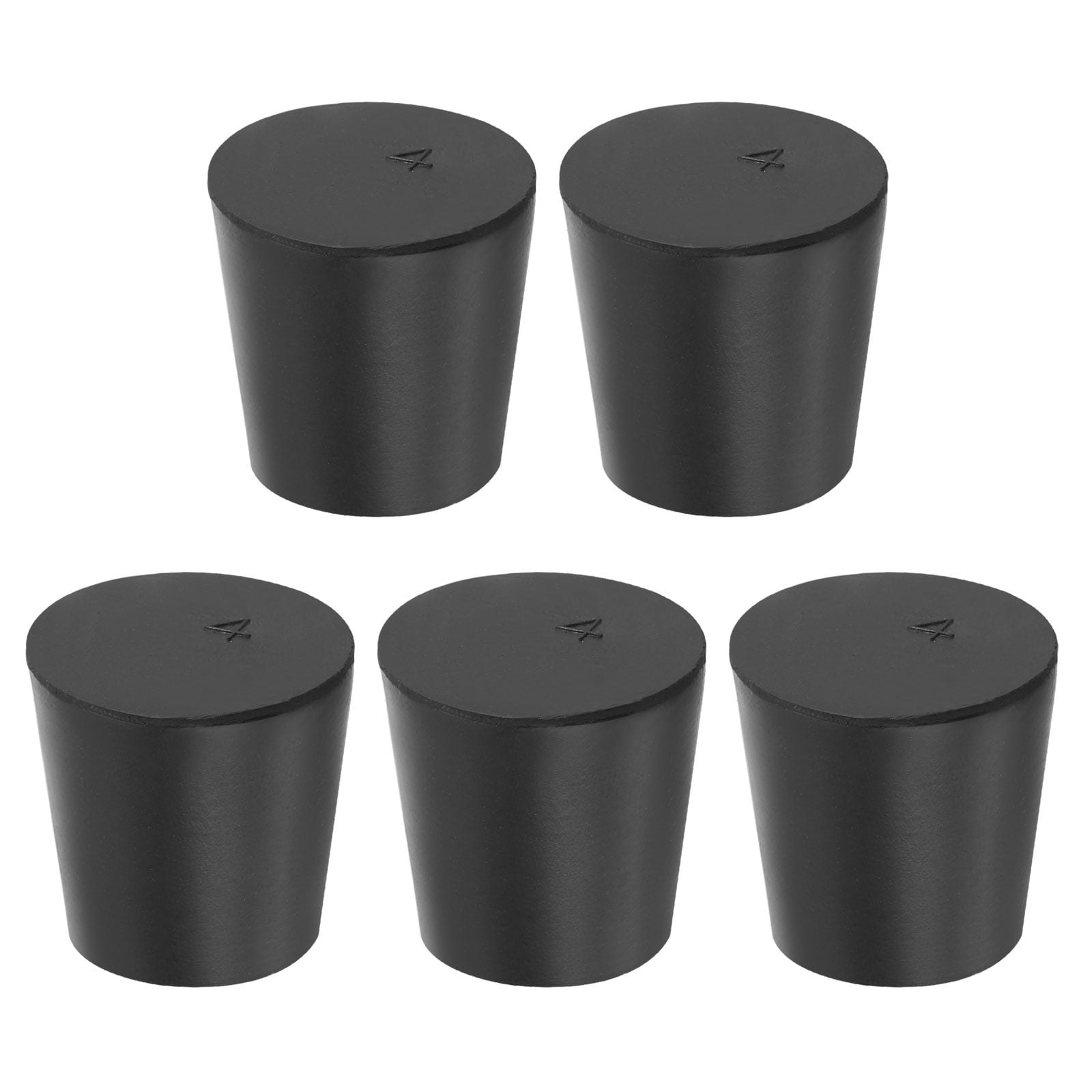 Uxcell 4# Solid Rubber Stoppers Tapered Lab Seal Plug Test Tube Bungs ...