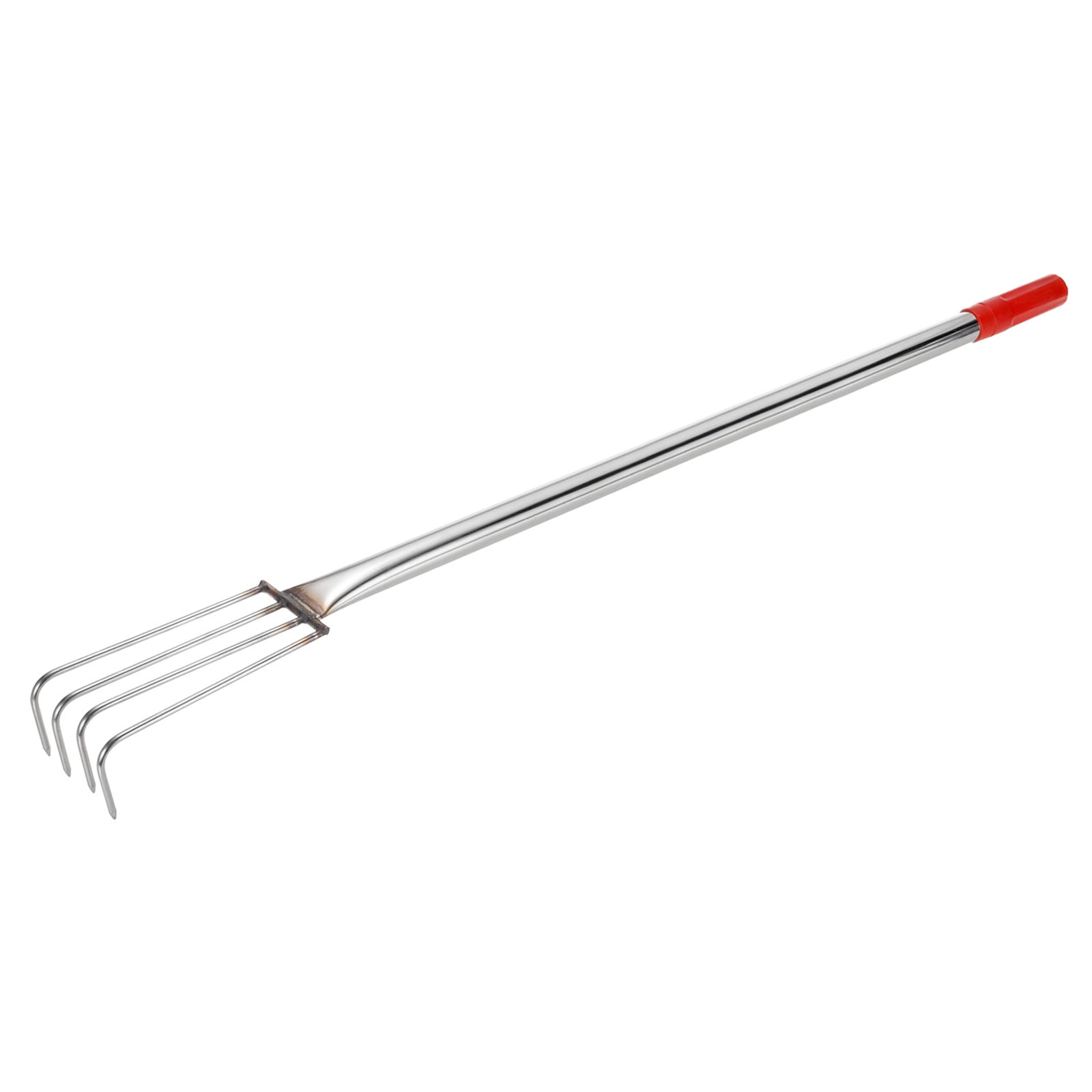 Uxcell 4 Teeth Claw Rake, 22.05-inch Stainless Steel Hand Rake with ...