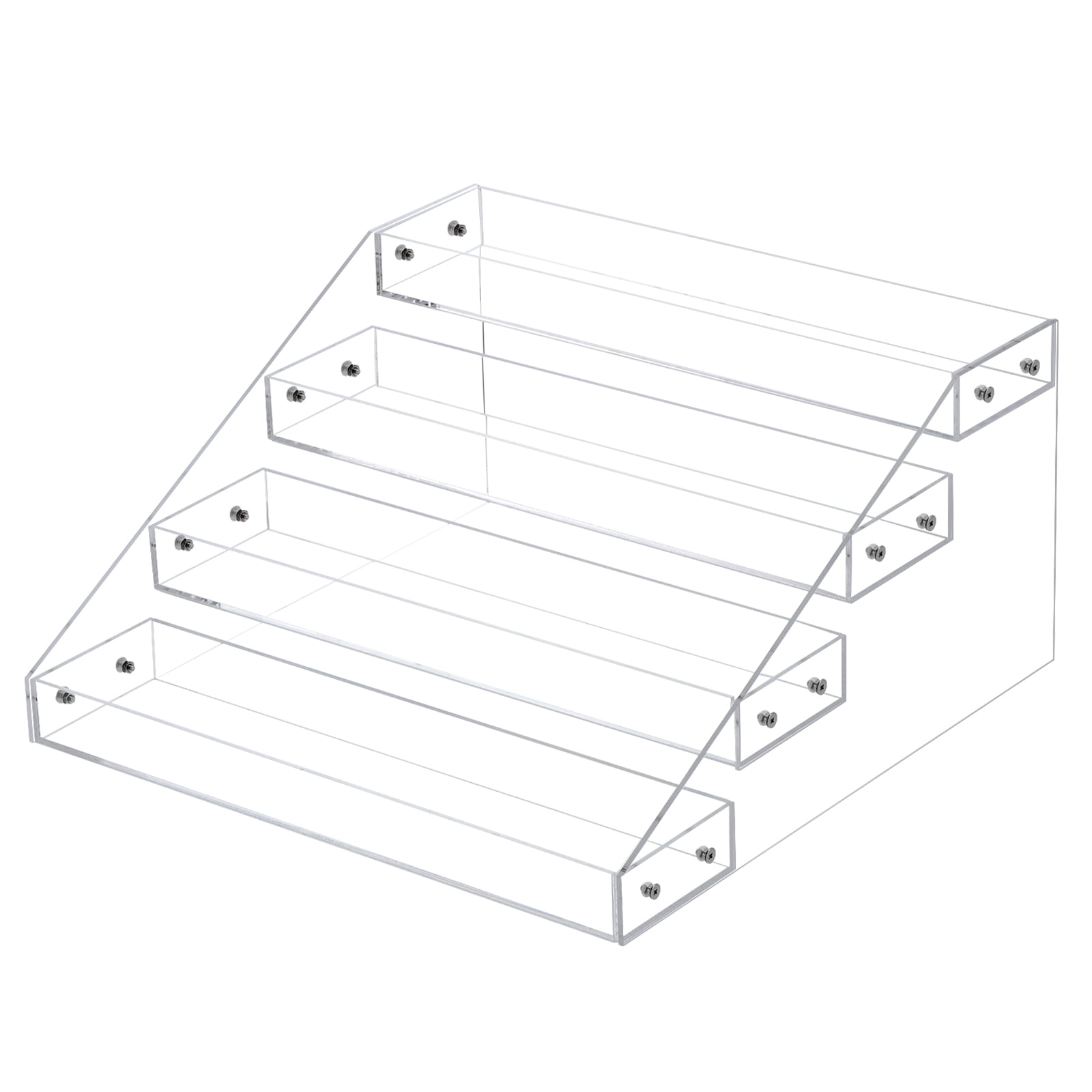 Uxcell 4 Tier Acrylic Spice Rack, Spice Drawer Organizer Shelf ...