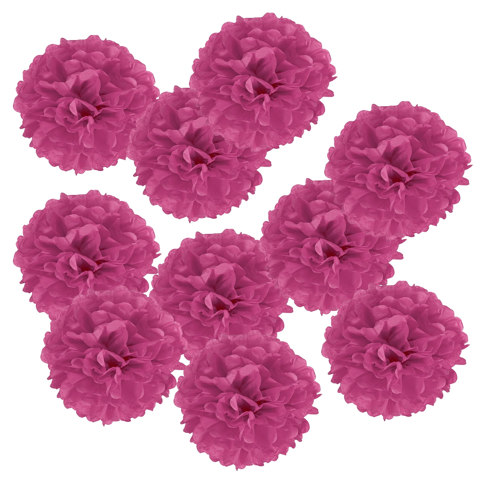 Uxcell 4" Durable Tissue Pom Poms Paper Flowers Ball for Wedding Party ...