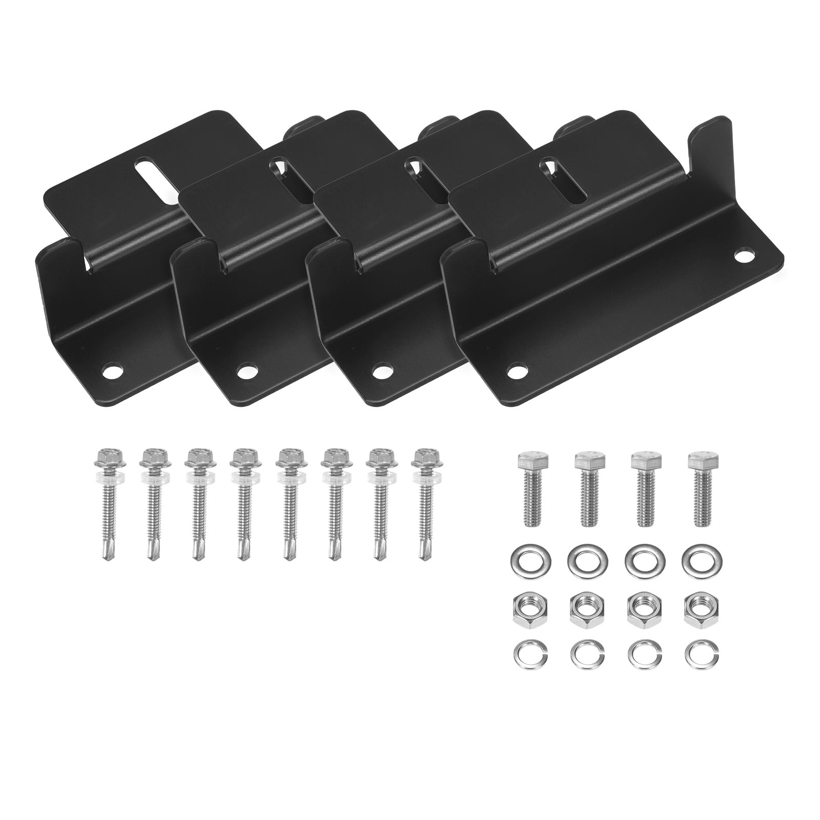 Uxcell 4 Units Solar Panel Mounting Z Brackets Lightweight Corrosion ...