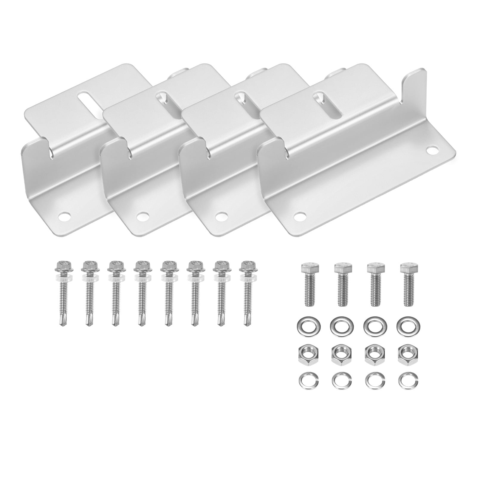 Uxcell 4 Units Solar Panel Mounting Z Brackets Lightweight Corrosion ...