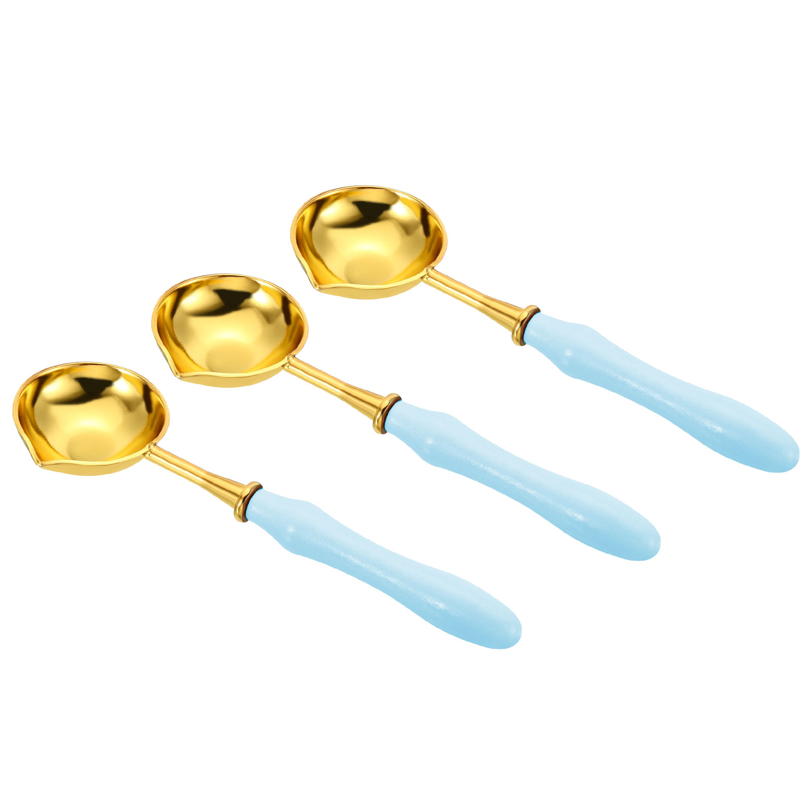 Uxcell 4" Wax Seal Spoon Wax Melting Spoon Vintage Long Wooden Handle ...