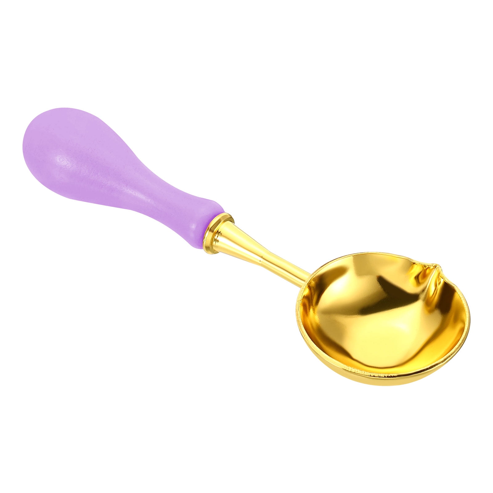 Uxcell 4" Wax Seal Spoon Wax Melting Spoon Vintage Wooden Handle Dark ...