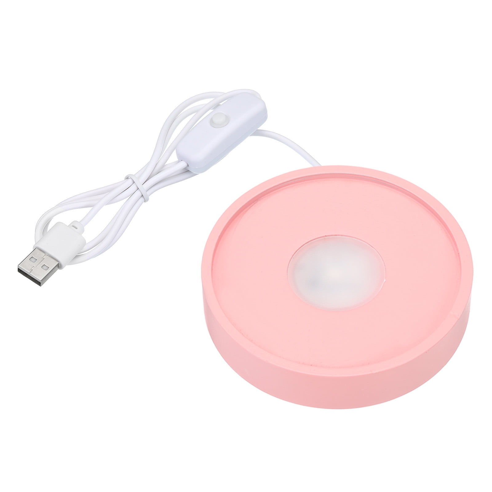 Uxcell 4" Wooden LED Light Base Light Display Base Stand for 3D Crystal ...