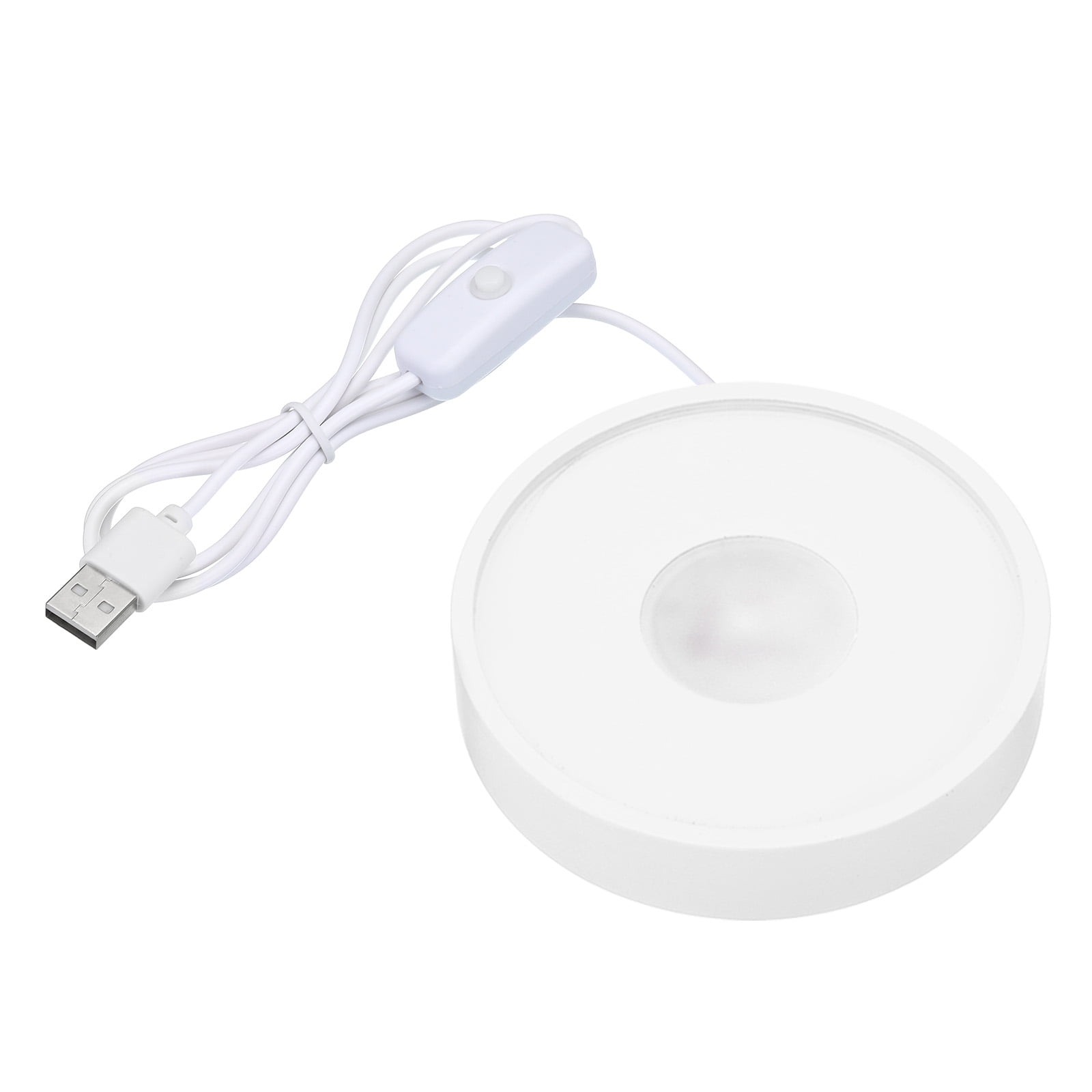 Uxcell 4" Wooden LED Light Base Light Display Base Stand for 3D Crystal ...