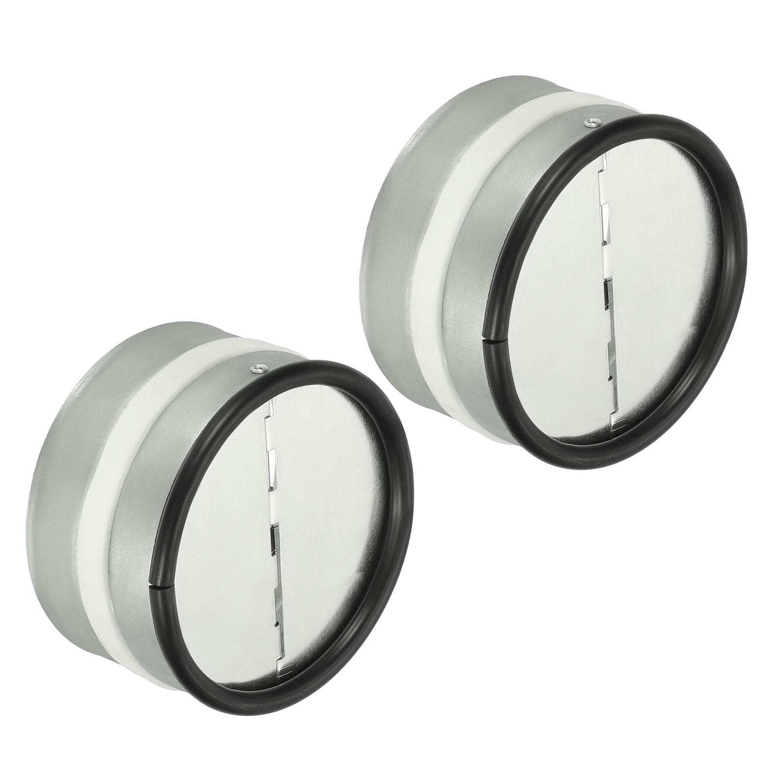 Uxcell 4 inch Backdraft Damper Shutter, 2 Pcs Inline Fan Vent Deflector ...