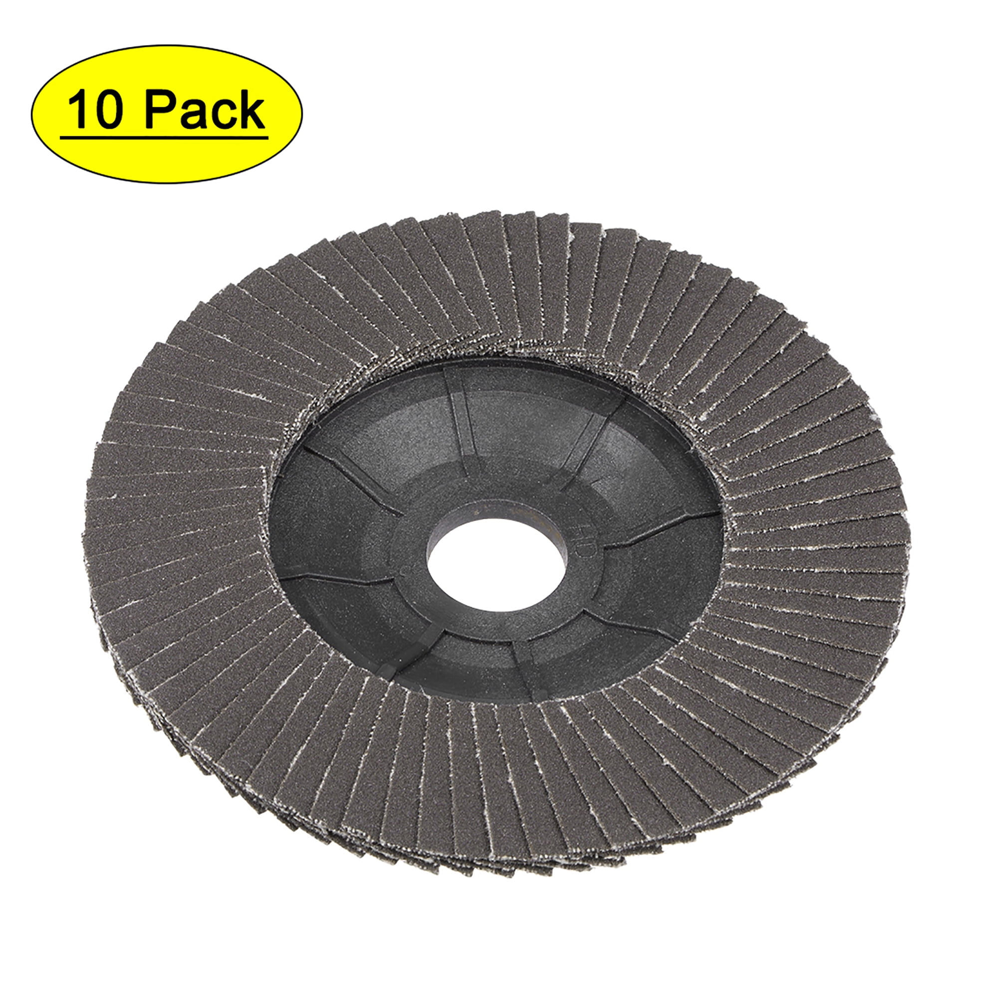 Uxcell 4 inch Flap Pad 72 Page Grinding Wheel for Angle 320 Grits 10 ...