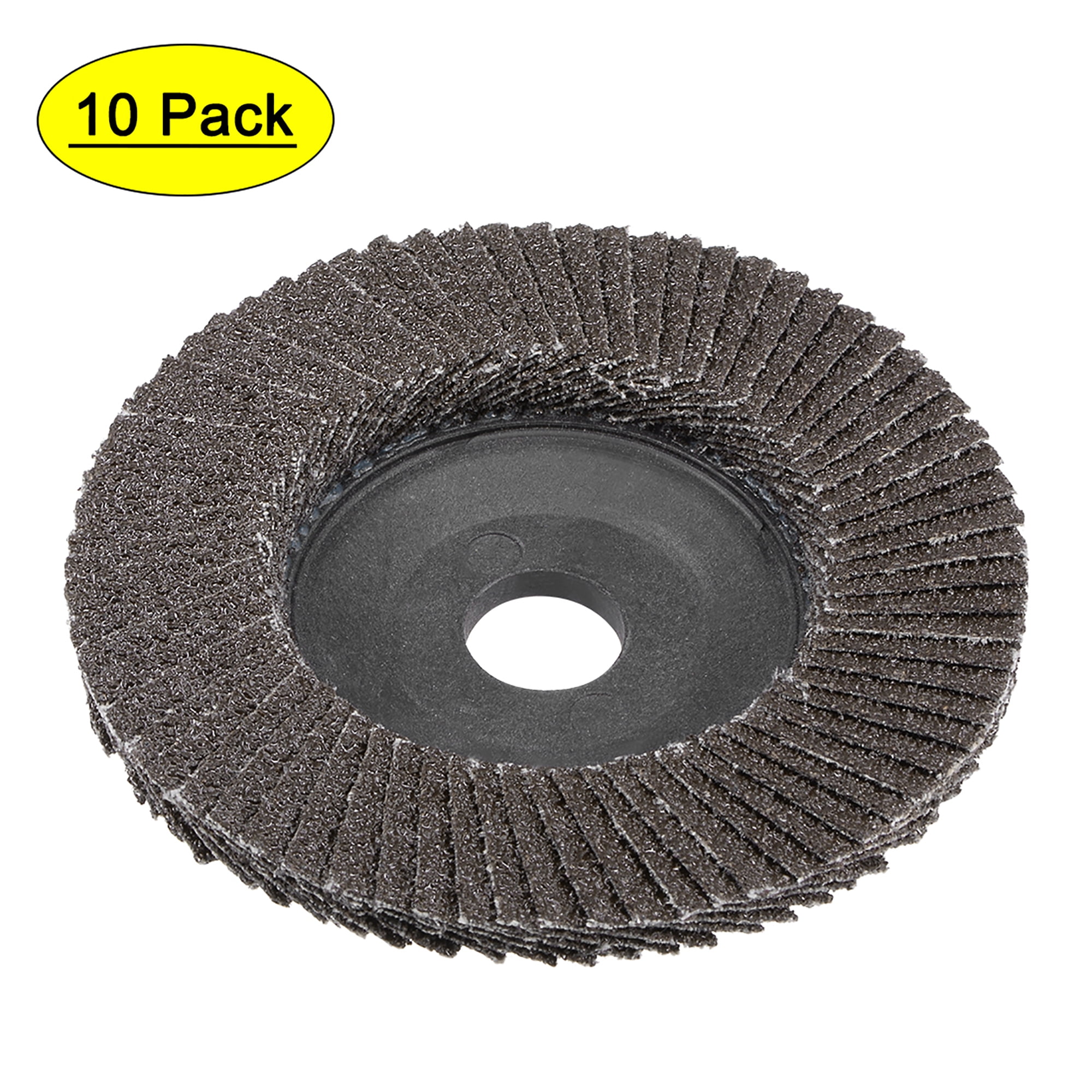 Uxcell 4 inch Flap Wheels 72 Page Grinding for Angles 60 Grits 10 Pack ...