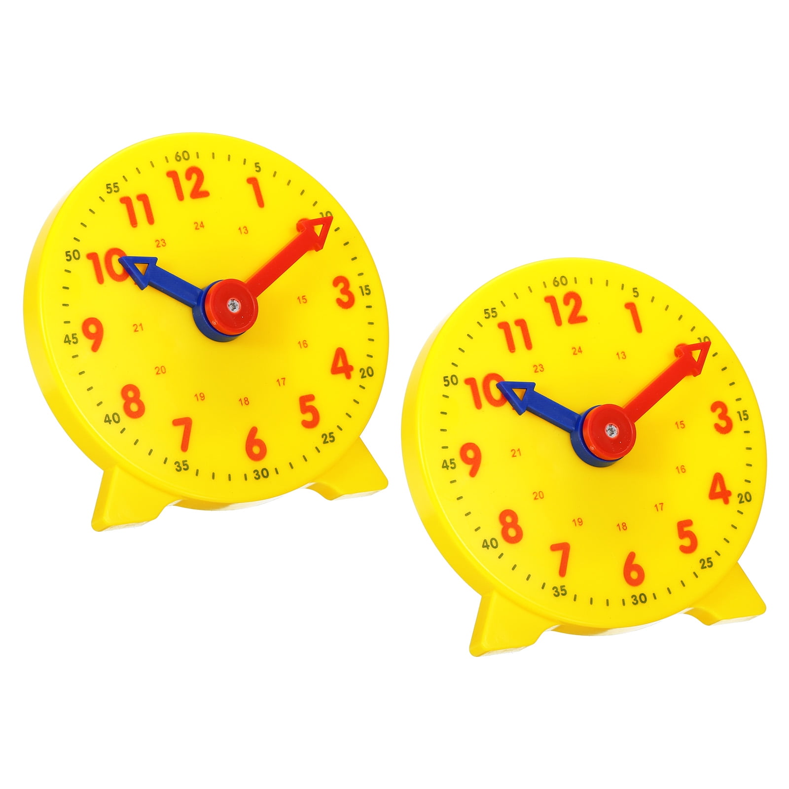 Uxcell 4 inch Teaching Clock Tell Time Analog Demonstration Clock 24 ...