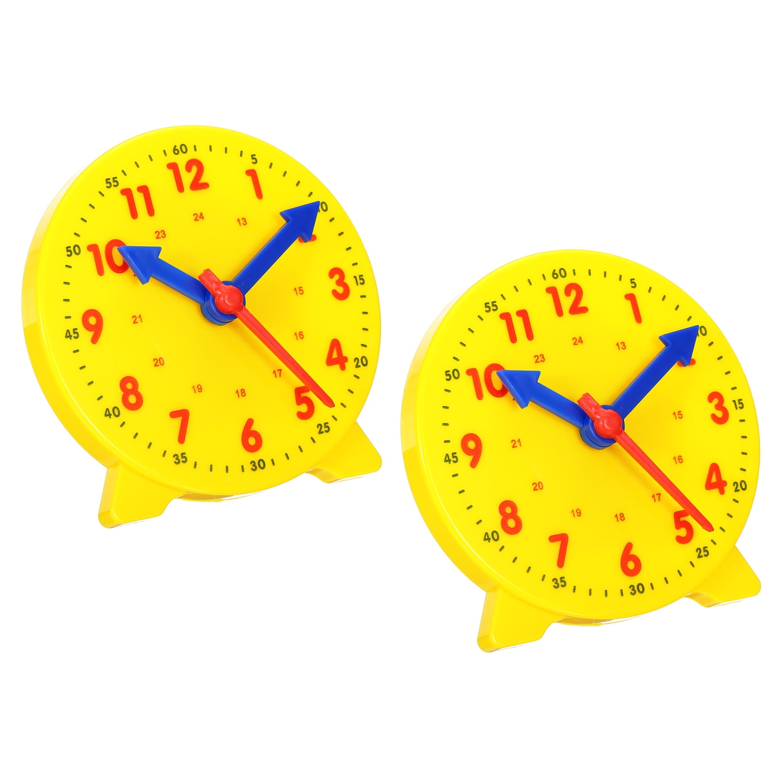 Uxcell 4 inch Teaching Clock Tell Time Analog Demonstration Clock 24 ...