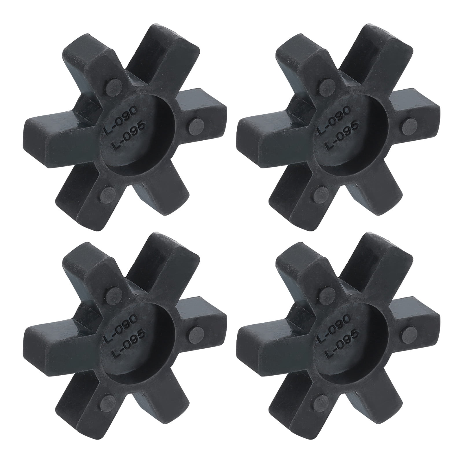 Uxcell 4 packs L090/L095 Jaw Coupling Insert NBR Rubber L-Jaw Coupler ...