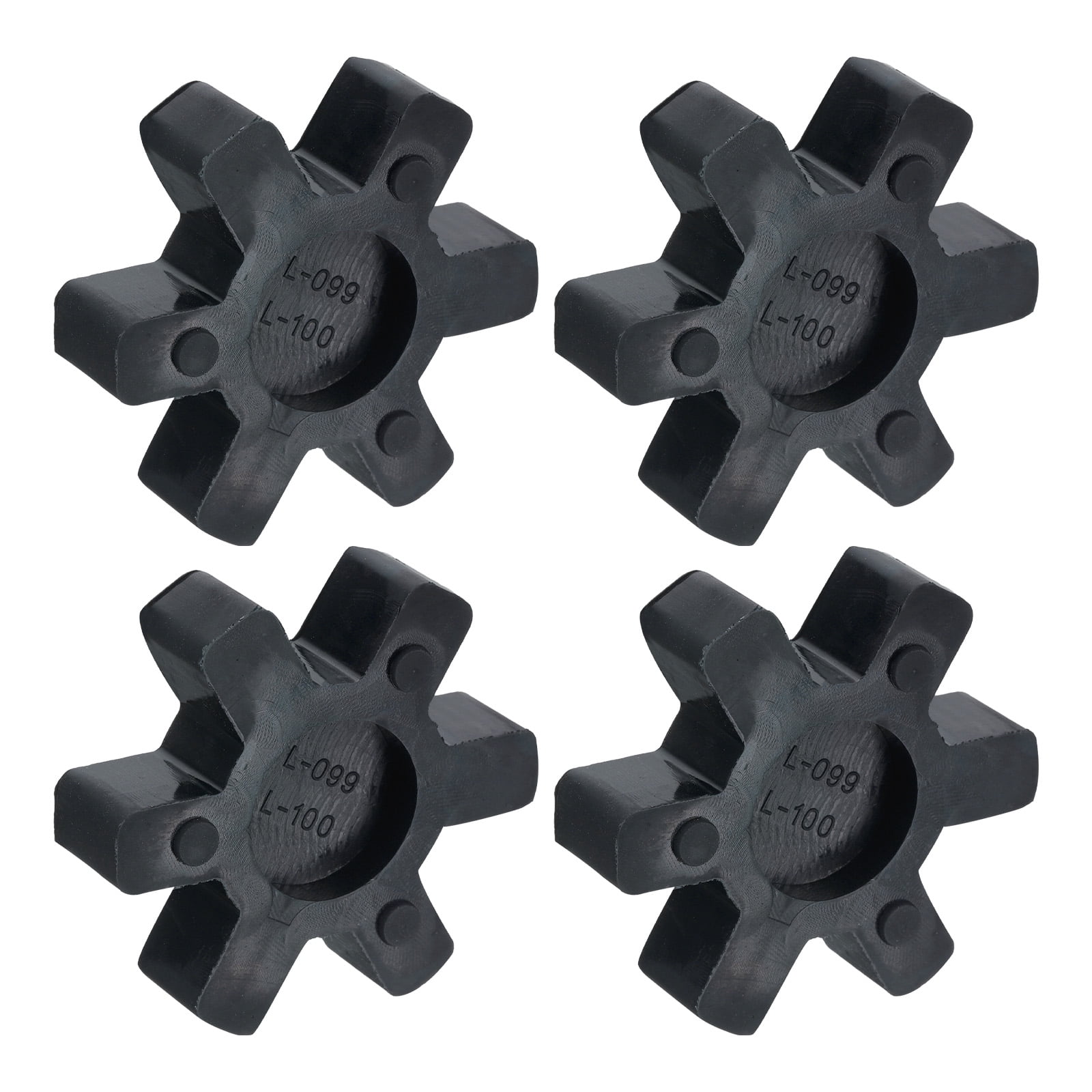Uxcell 4 packs L099/L100 Jaw Coupling Insert NBR Rubber L-Jaw Coupler ...