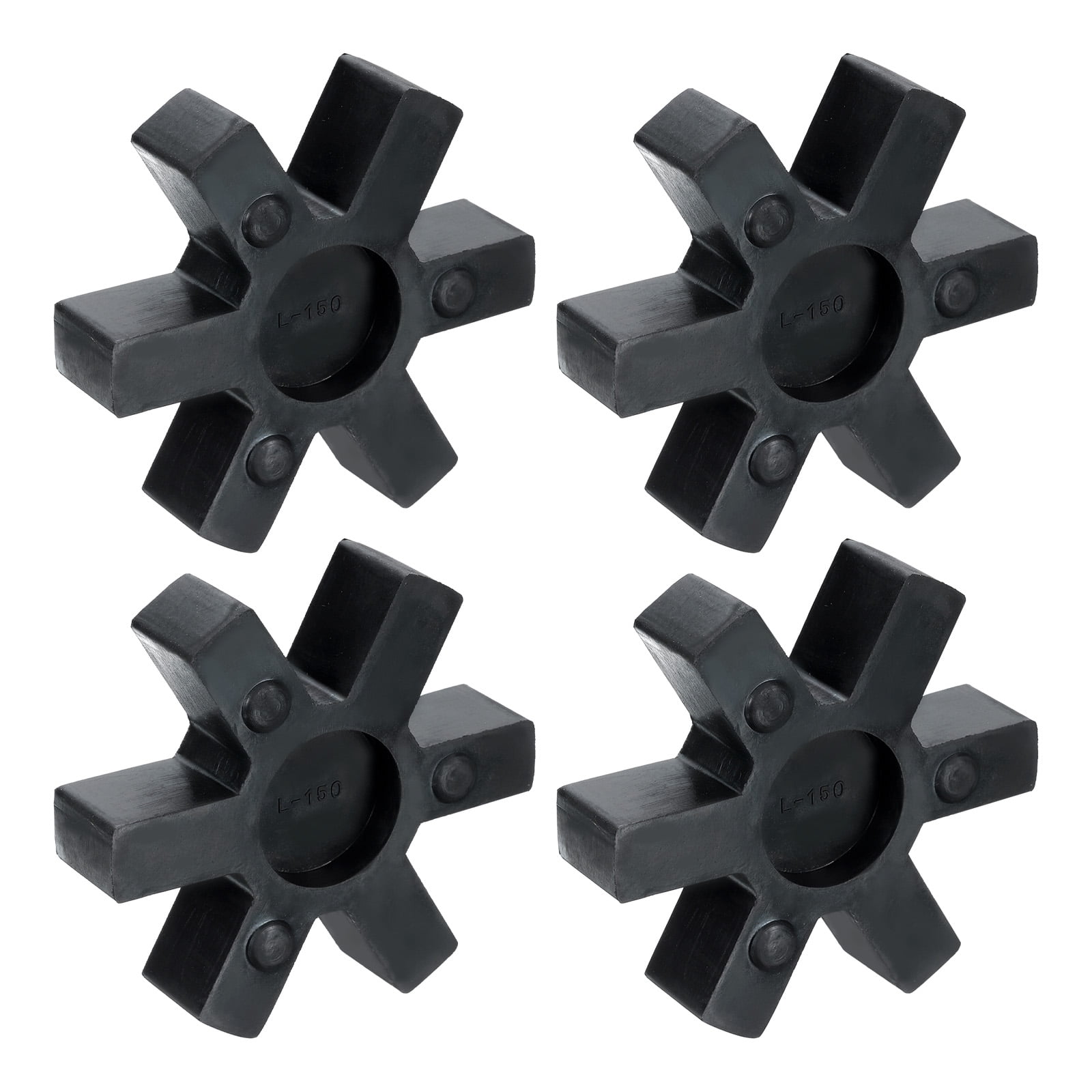 Uxcell 4 packs L150 Jaw Coupling Insert NBR Rubber L-Jaw Coupler Set ...