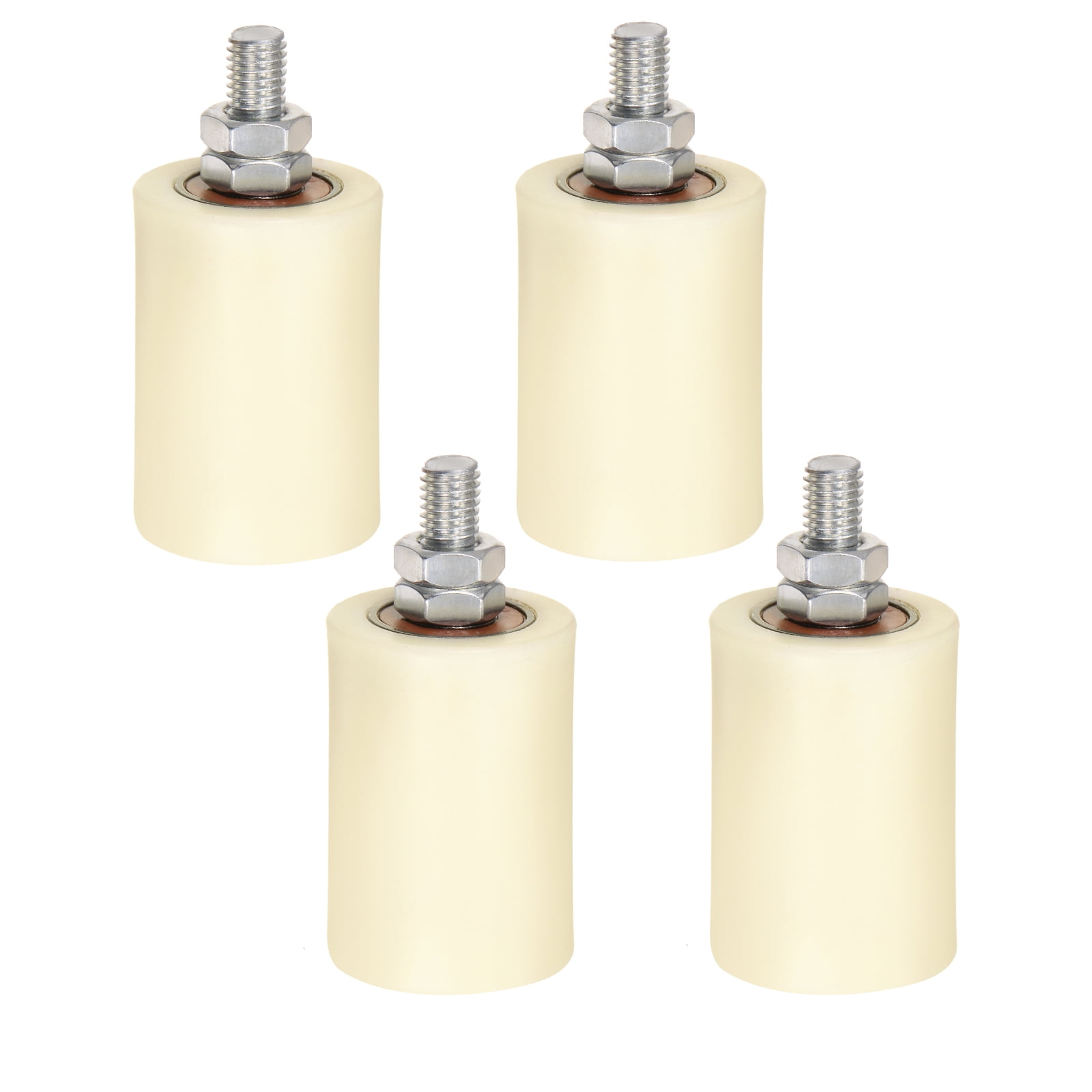 Uxcell 4 sets Gate Roller Guide 2.8" Nylon Roller Suitable for Sliding ...