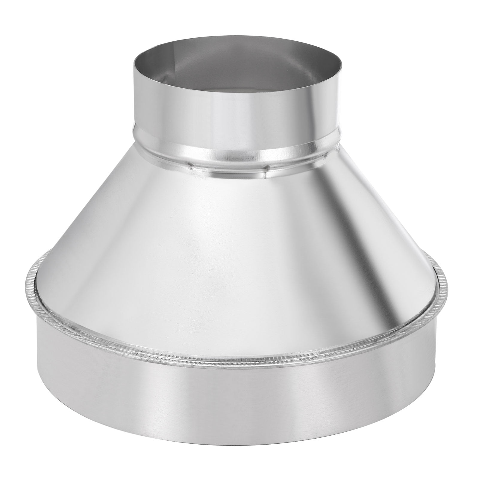 Uxcell 4" to 8" Galvanized Steel Round Duct Reducer Adapter Connector ...