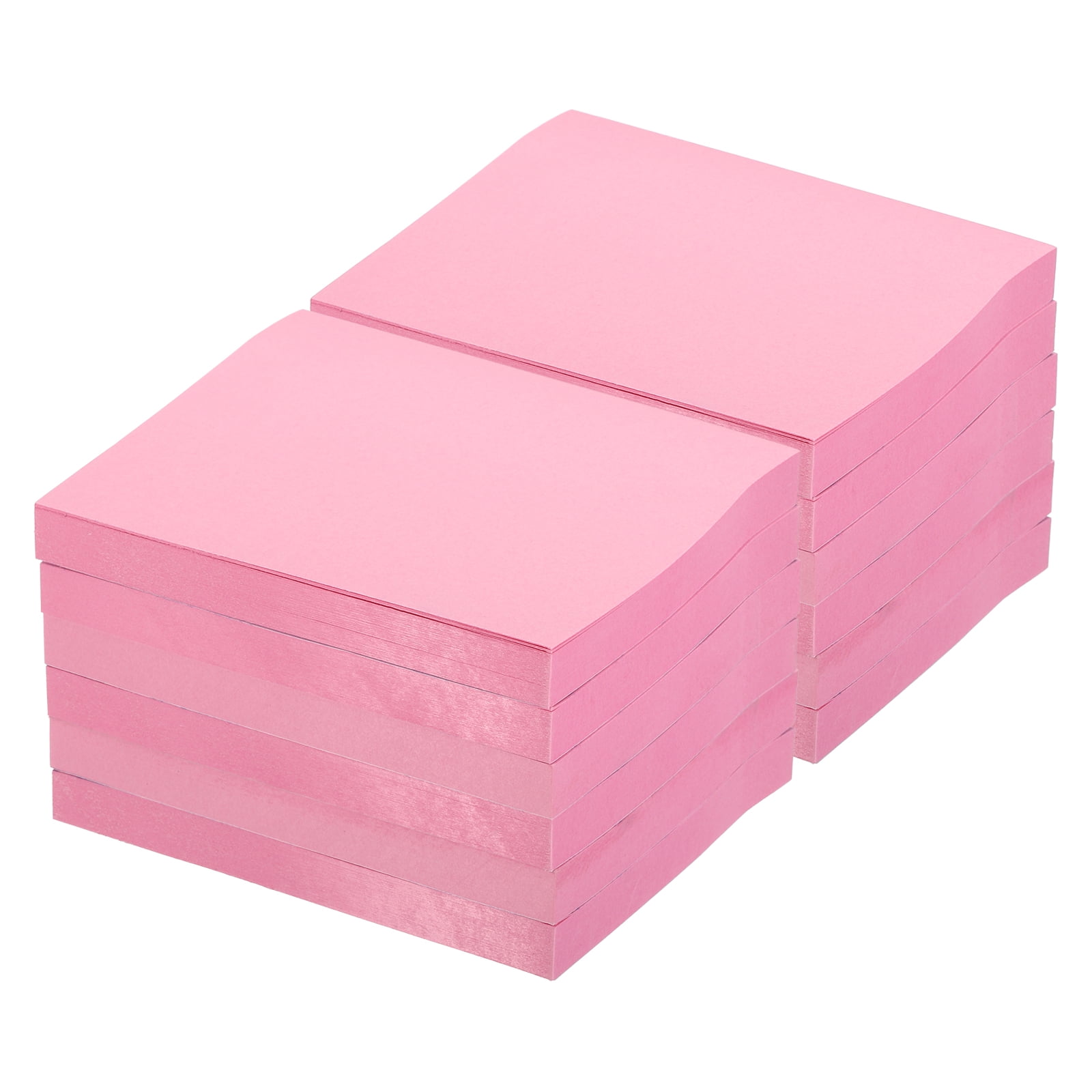 Uxcell 4" x 3" Sticky Notes, Bright Color Self-Stick Note Pads 100 ...