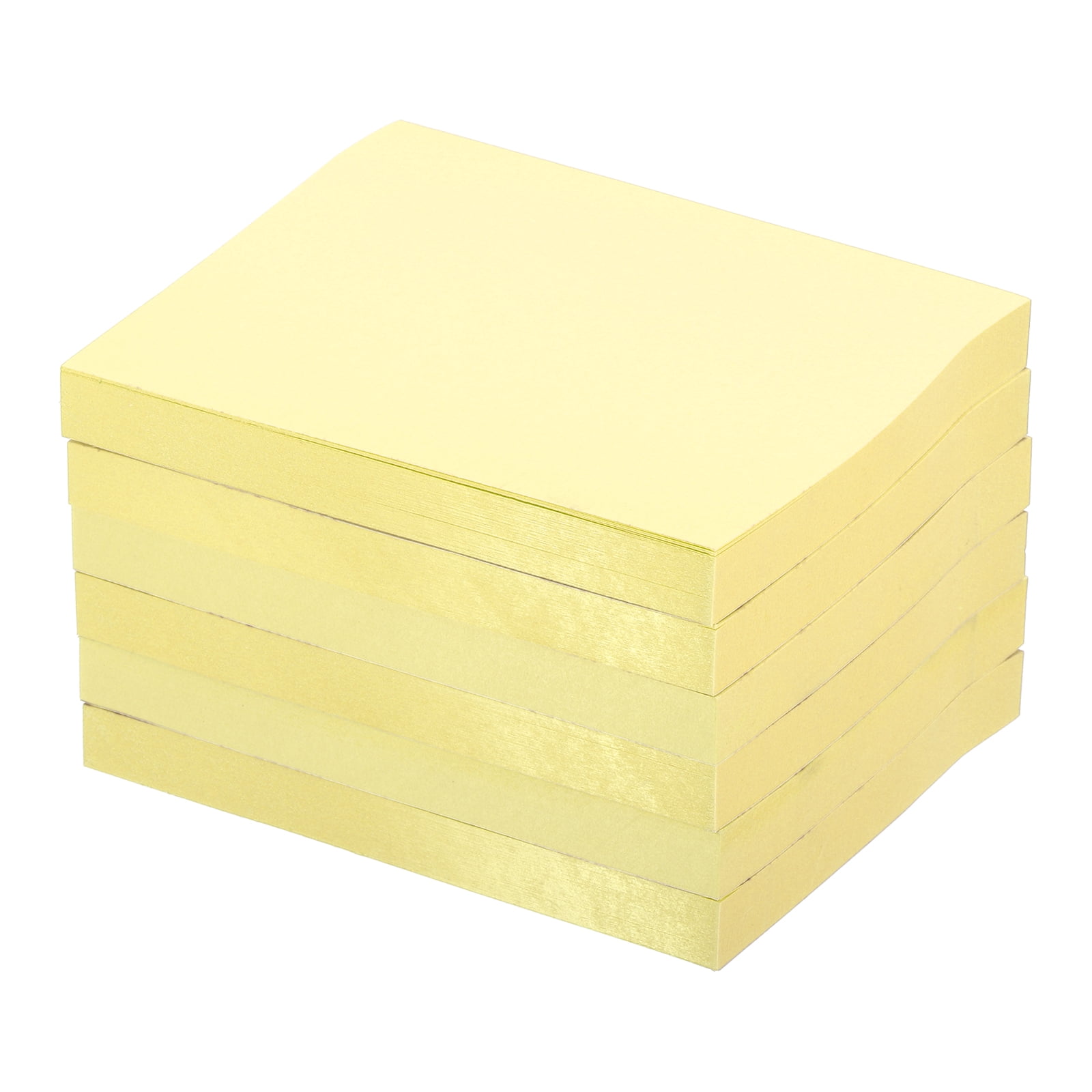 Uxcell 4" x 3" Sticky Notes, Bright Color Self-Stick Note Pads 100 ...