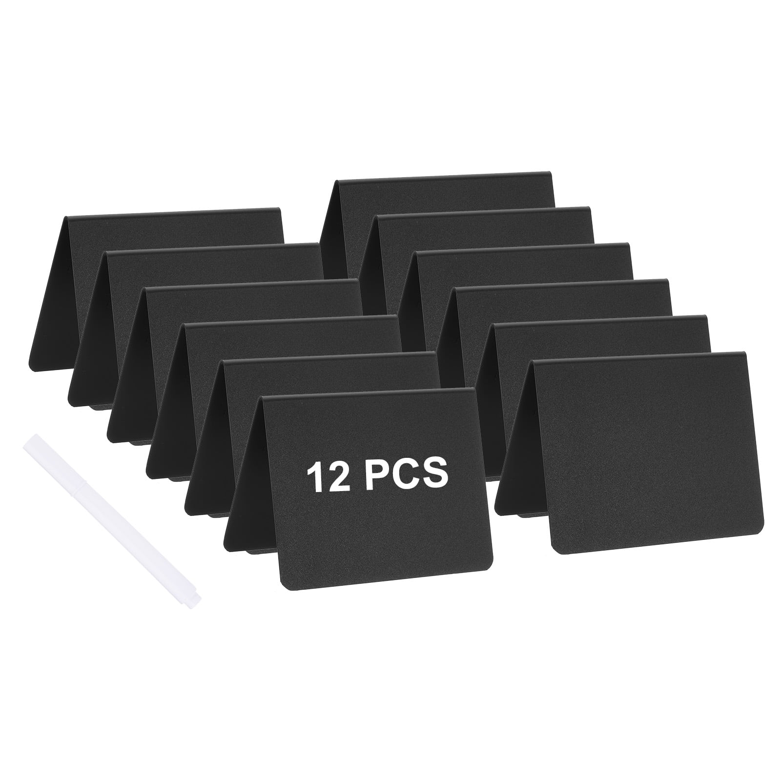 Uxcell 4" x 3" Tabletop Chalkboard Signs, 12 Pcs Small Chalkboard Signs ...