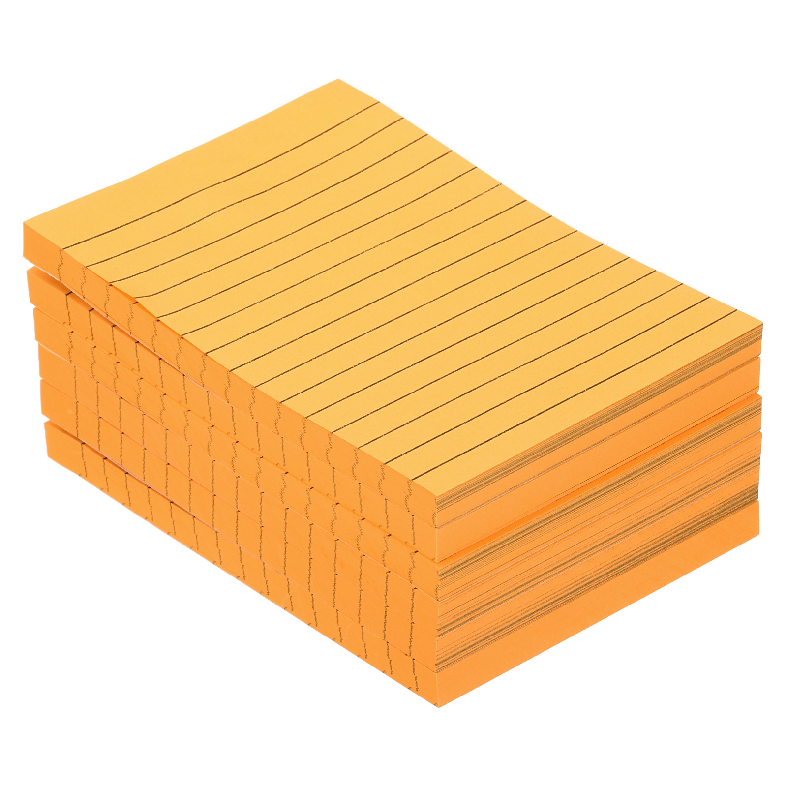 Uxcell 4" x 6" Lined Sticky Notes, Fluorescent Colored Self-Stick Note ...