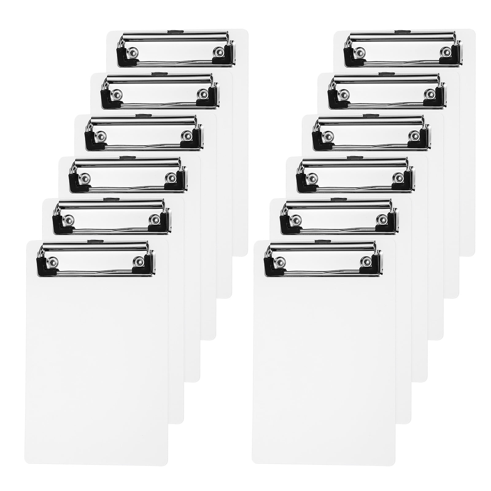Uxcell 4" x 9" Plastic Hanging Clipboard A5 Clipboard Low Profile Clip ...