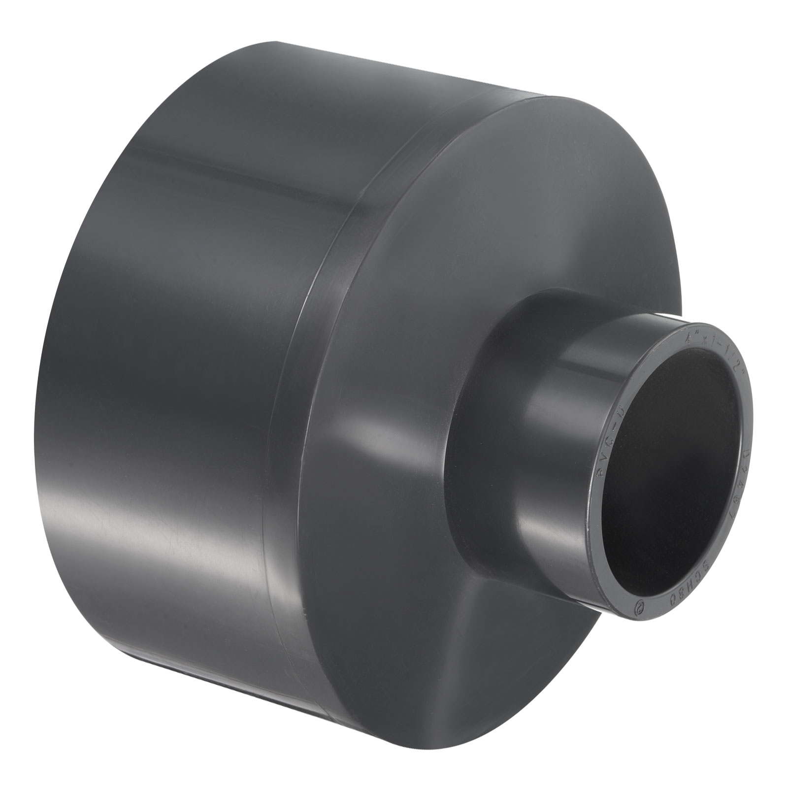 Uxcell 4"x1-1/2" UPVC Reducer Pipe Fitting SCH80 Straight Coupling ...