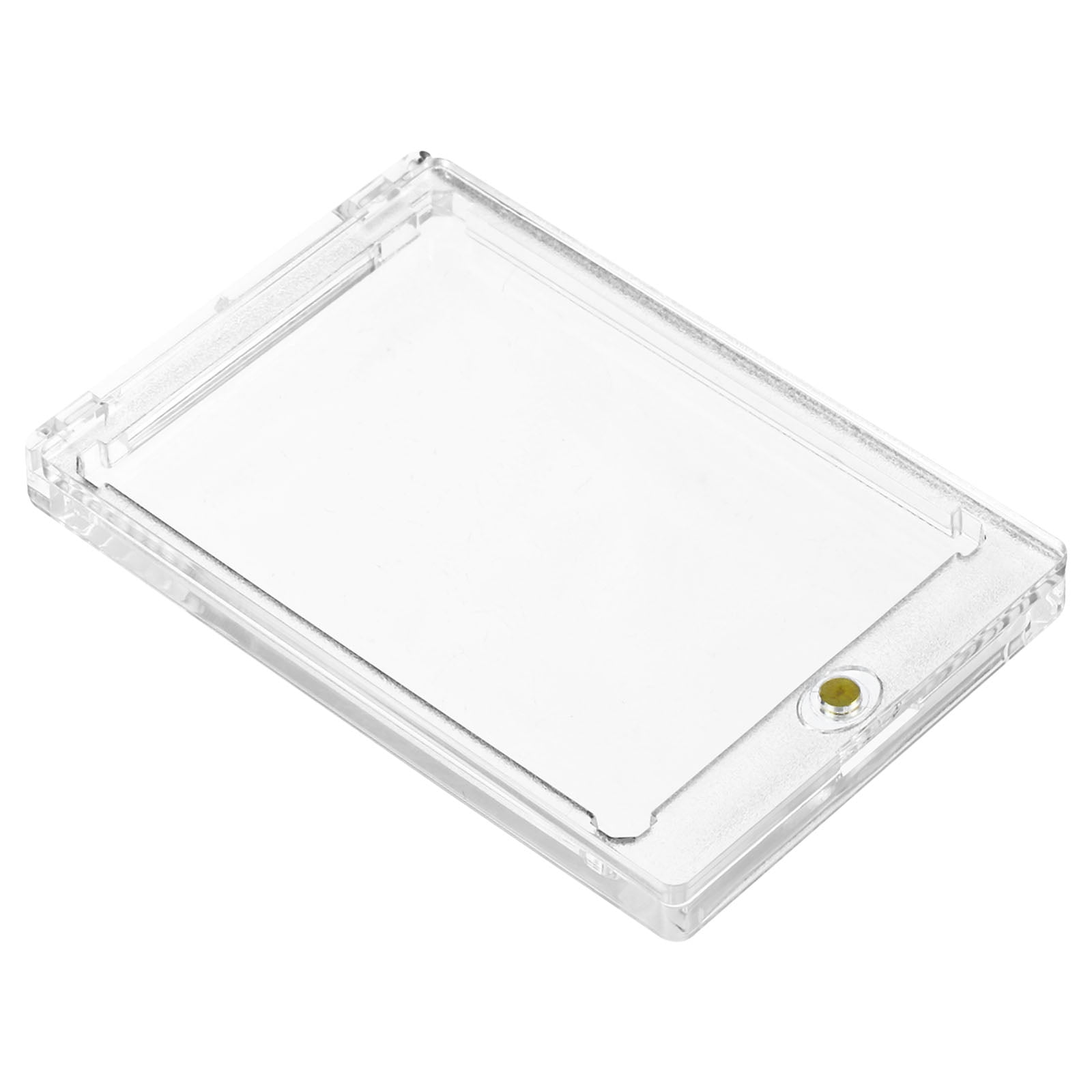 Uxcell 4"x3"x0.41" Magnetic Card Holder 130PT Plastic Clear Trading ...