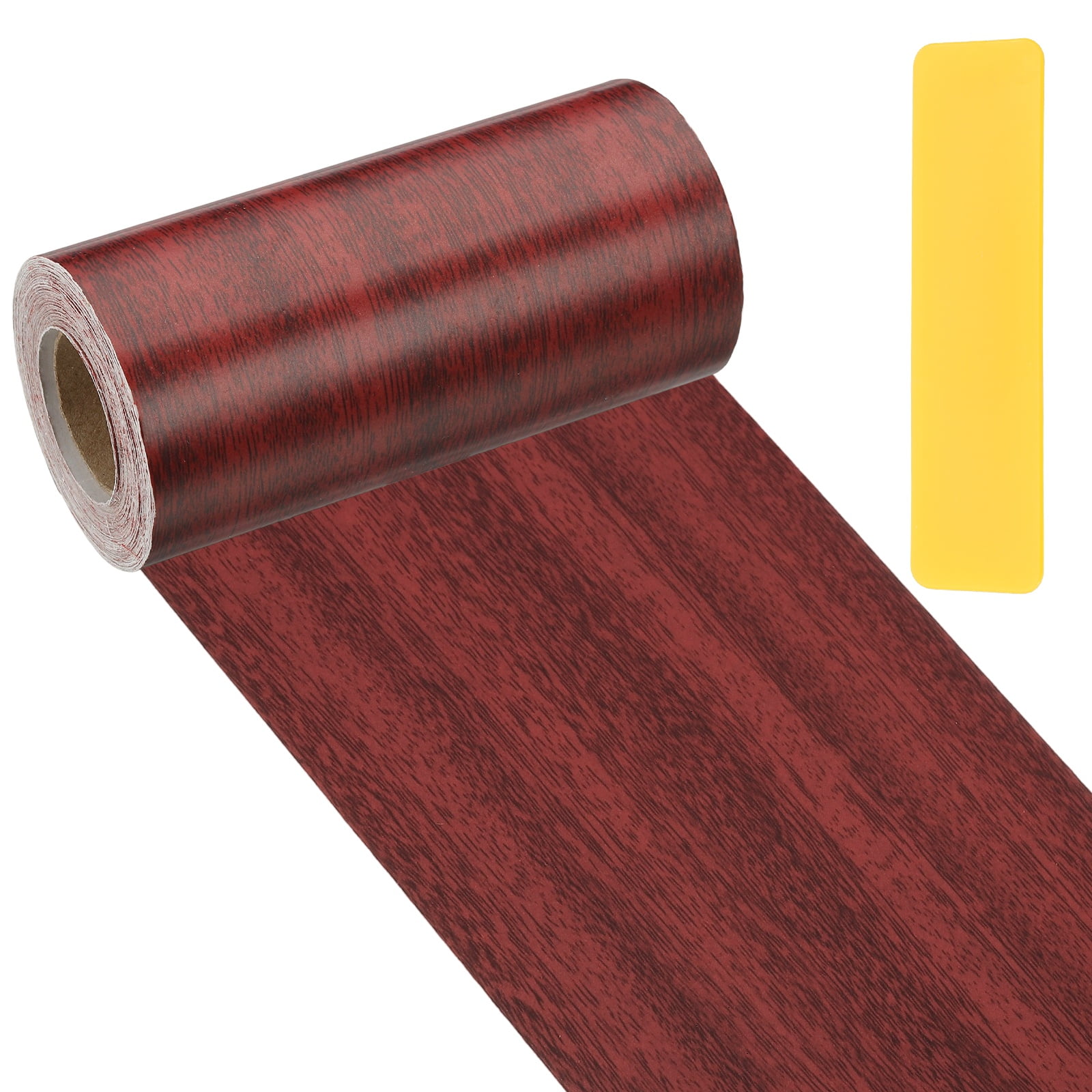 Uxcell Self-Adhesive Wood Grain Repair Tape with Scraper for Furniture ...