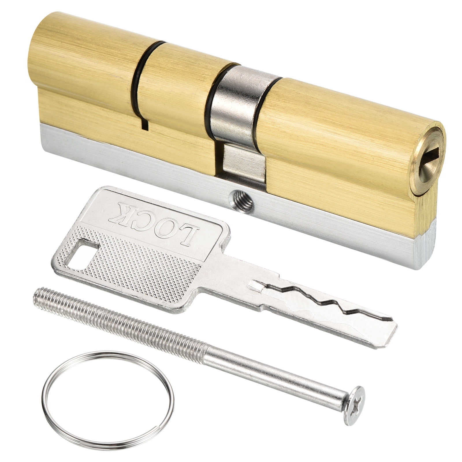 Uxcell 40/50 (90mm Overall) European Double Lock Cylinder with 8 Keys ...