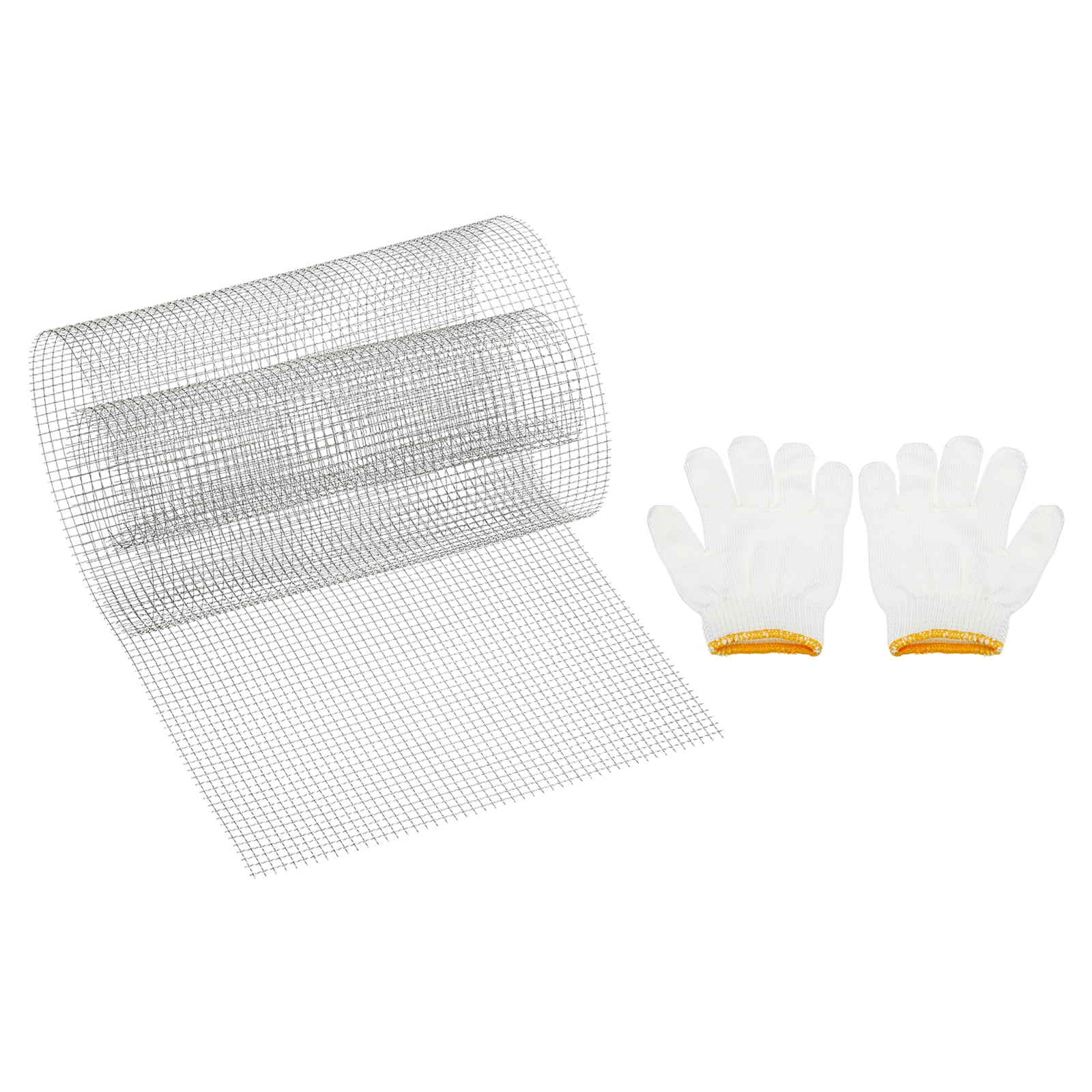 Uxcell 40"L x 10" W Woven Wire Mesh, 5 Mesh 304 Stainless Steel Air ...