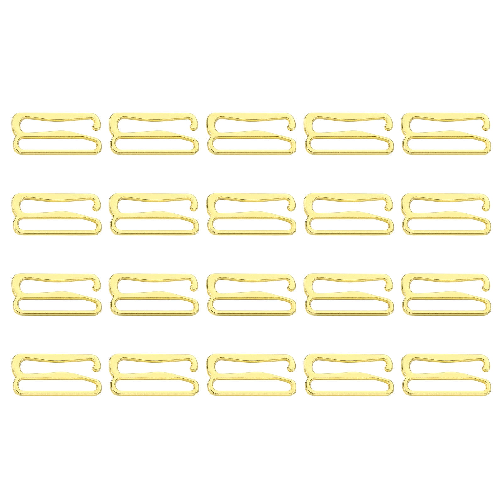 Uxcell 40 Pack 15mm 9 Shape Bra Strap Hooks, Adjustment Slide Bra Strap ...