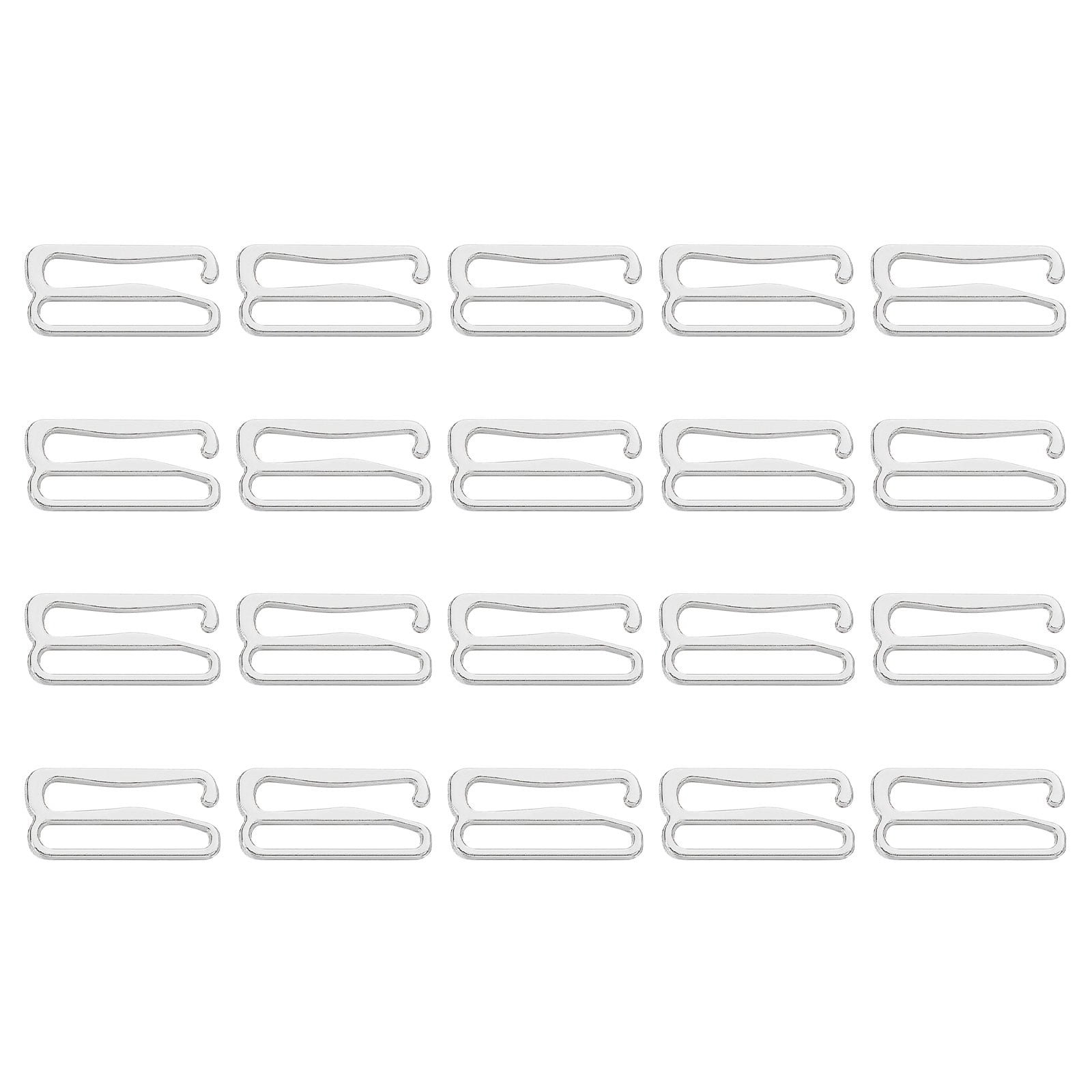 Uxcell 40 Pack 15mm 9 Shape Bra Strap Hooks, Adjustment Slide Bra Strap ...
