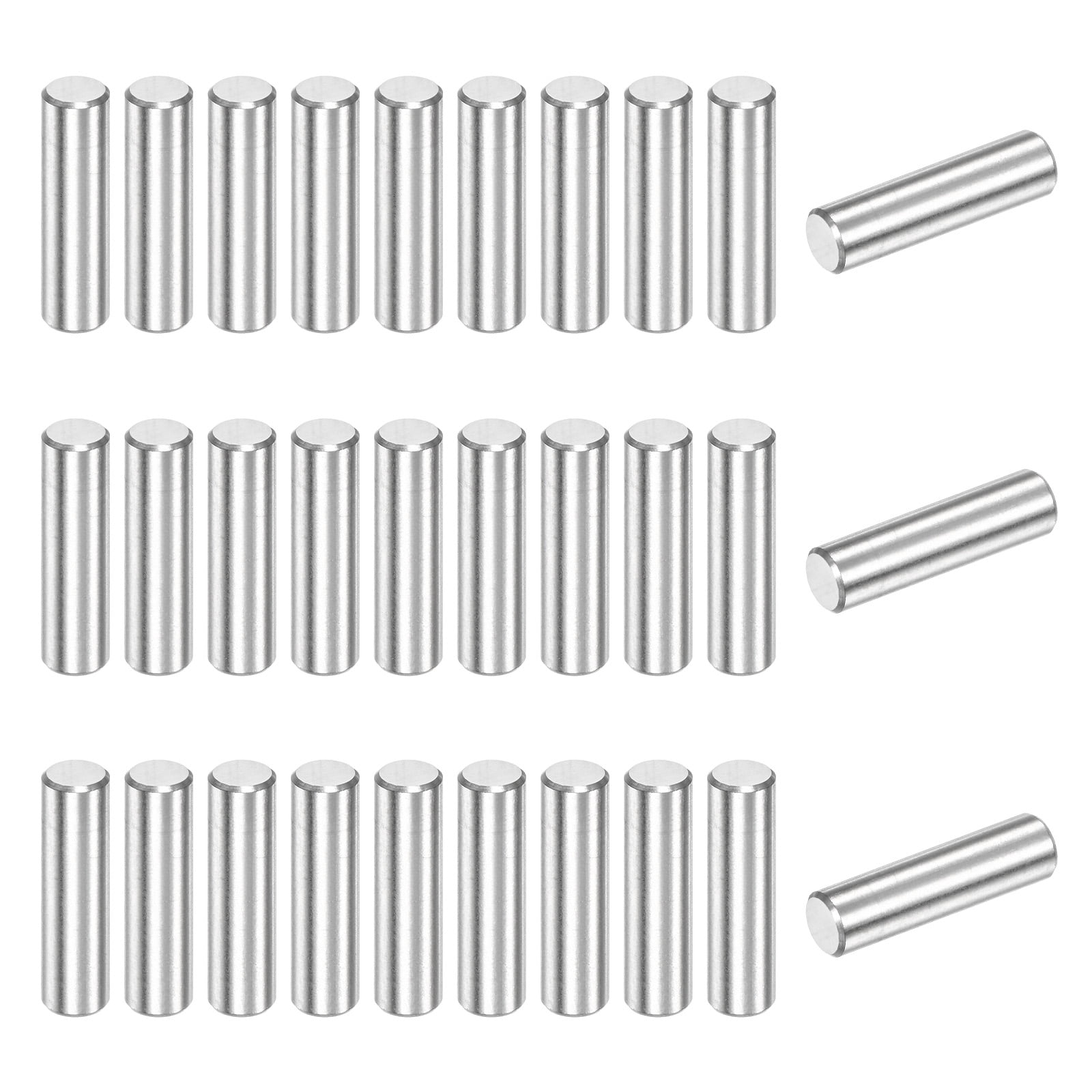 Uxcell 40-Pack 4 x 15 mm Dowel Pin, 316 stainless steel Support Pin ...